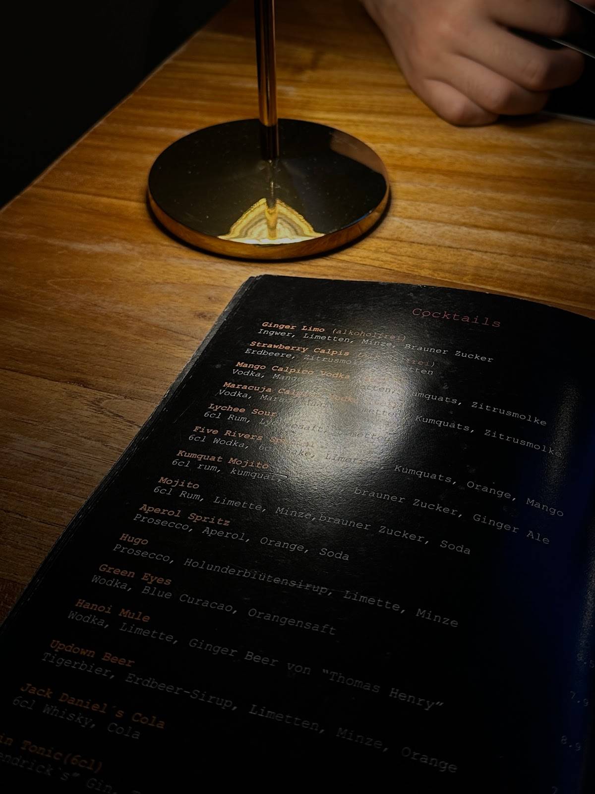 Speisekarte von Five Rivers Restaurant, Berlin