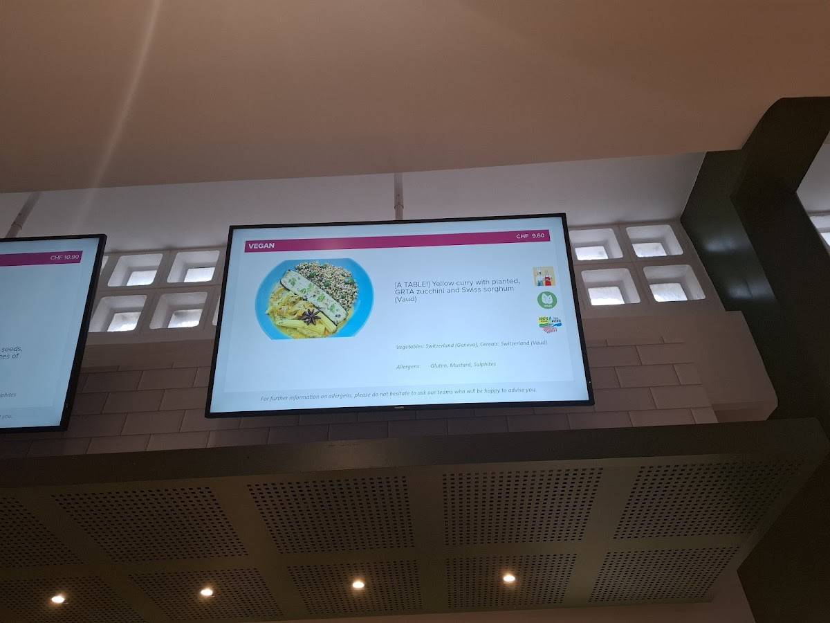 Menu at CERN Restaurant 1, Bernex, Building 501