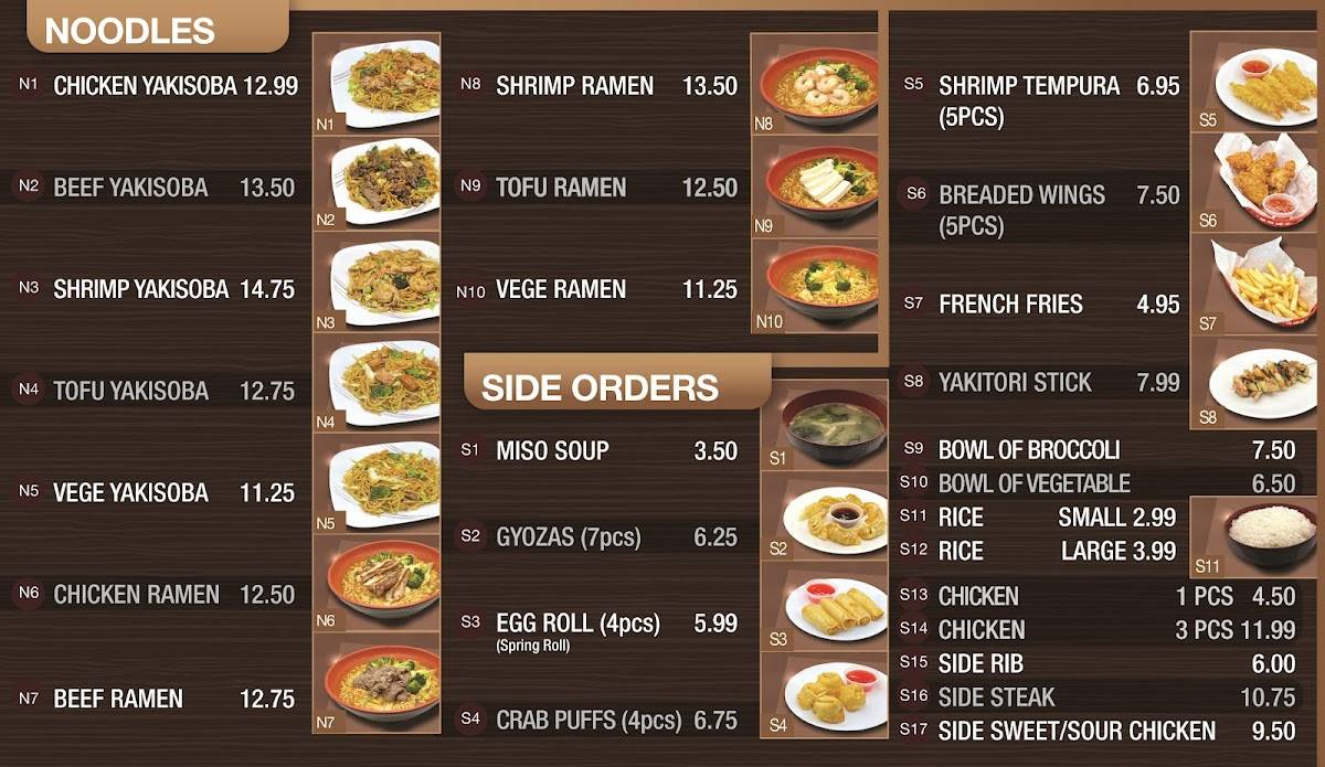 Menu at Best Teriyaki restaurant, Salem