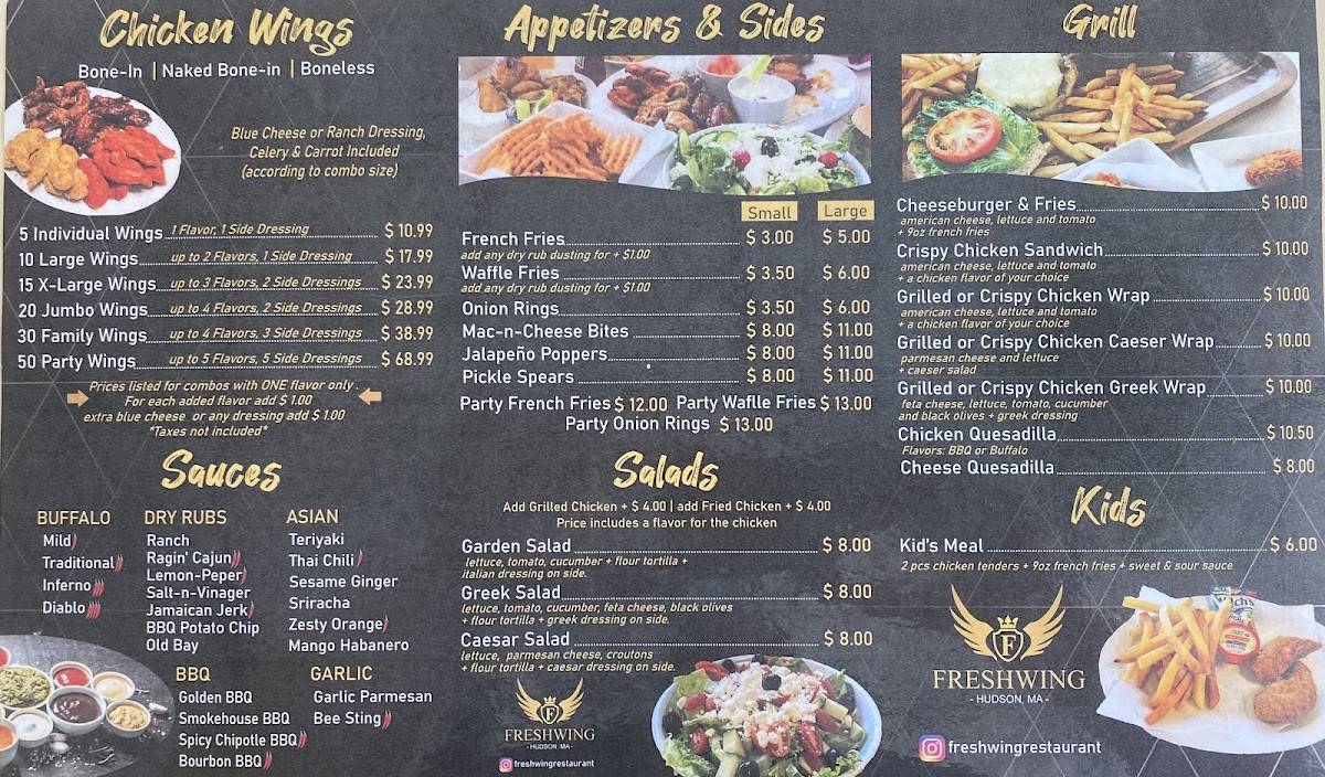 Menu at Better Taste restaurant, Hudson