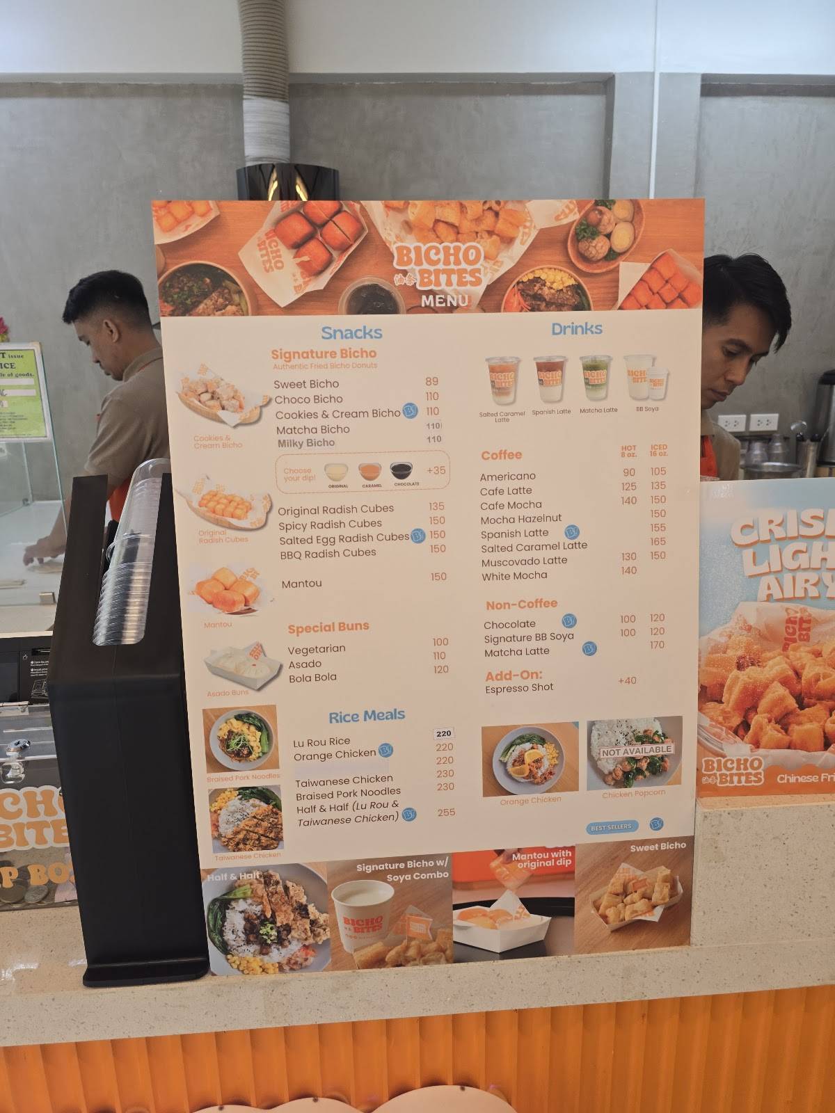 Menu at Bicho Bites Cafe, Manila