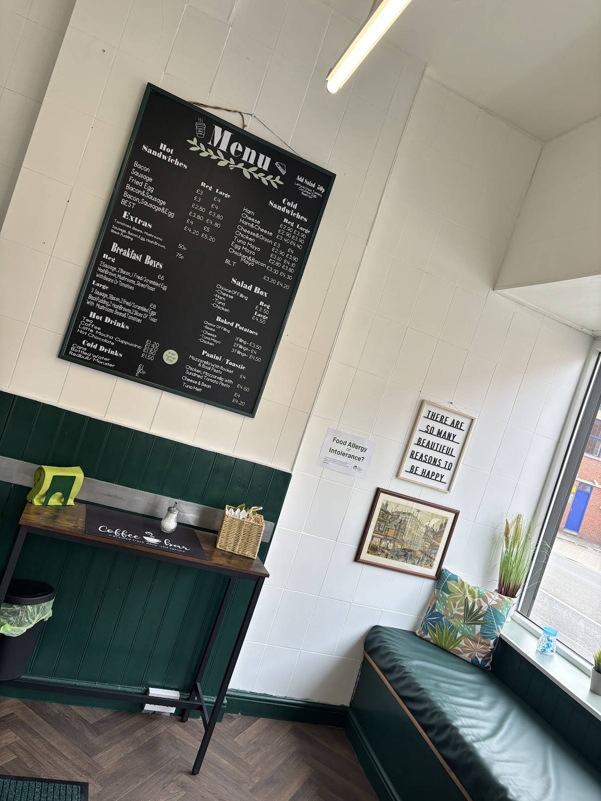 Menu at Big Baps Sandwich Shop fast food, Sheffield, 644 Attercliffe Rd