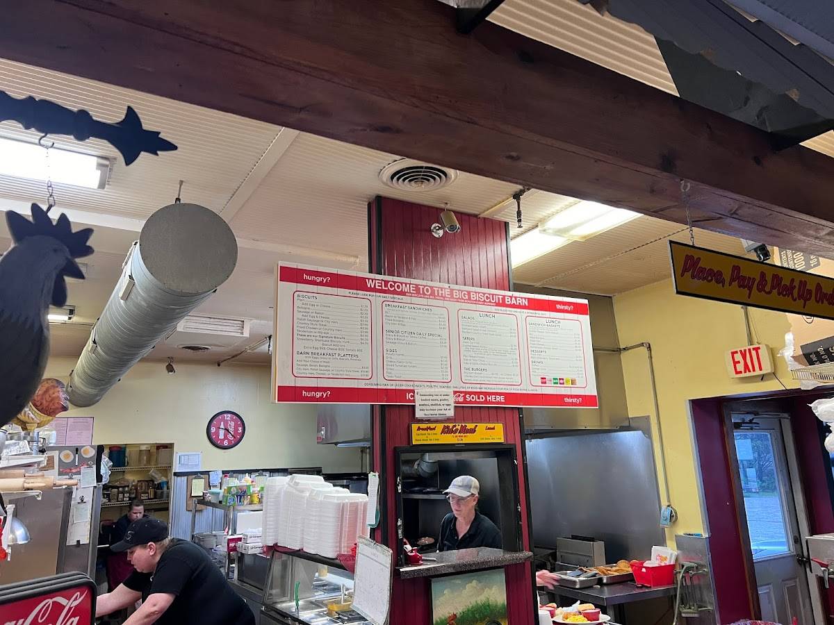 Menu at Big Biscuit Barn, Rossville