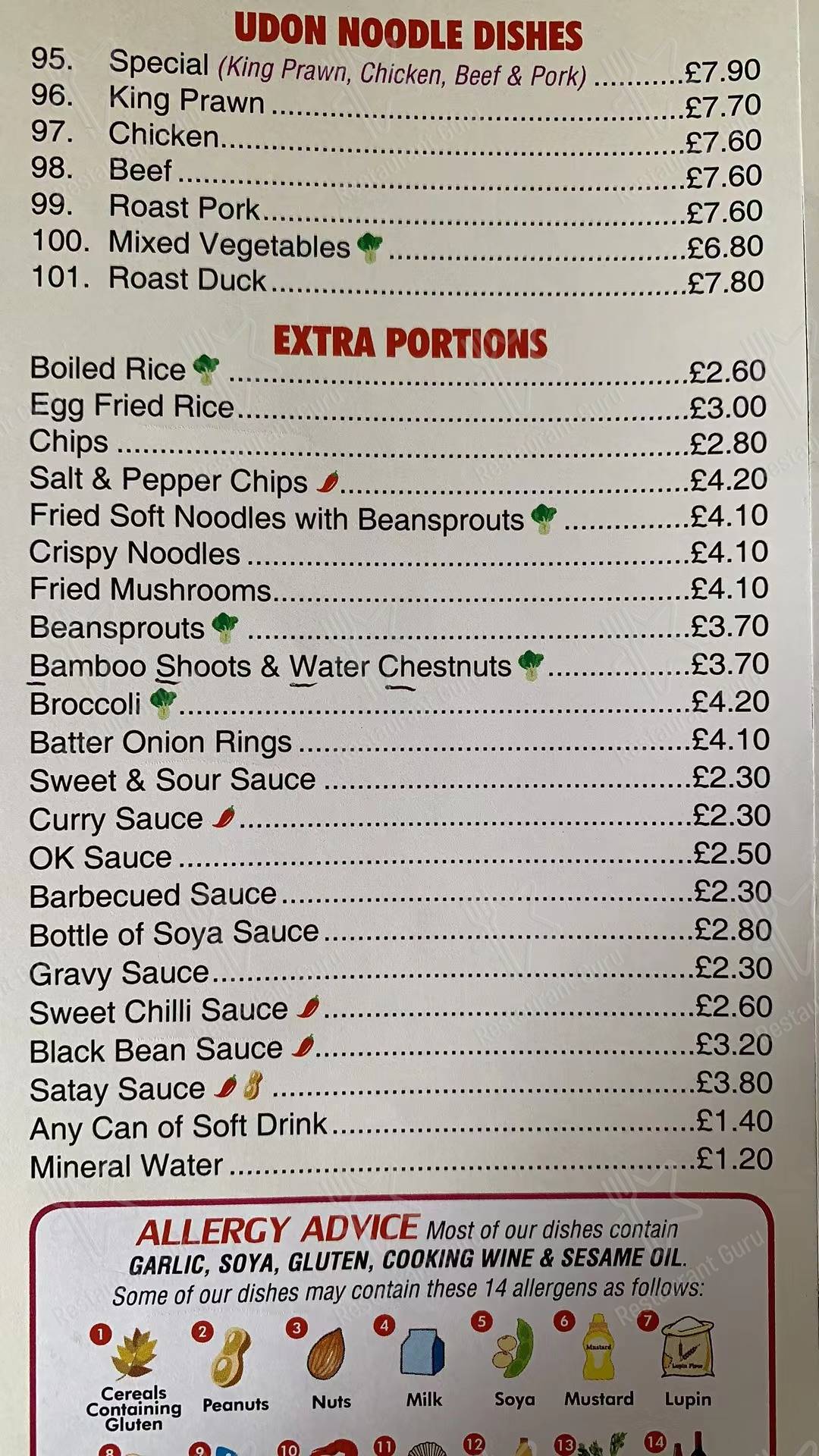 Menu at Birds Nest Takeaway fast food, Wetherby, 206 High St