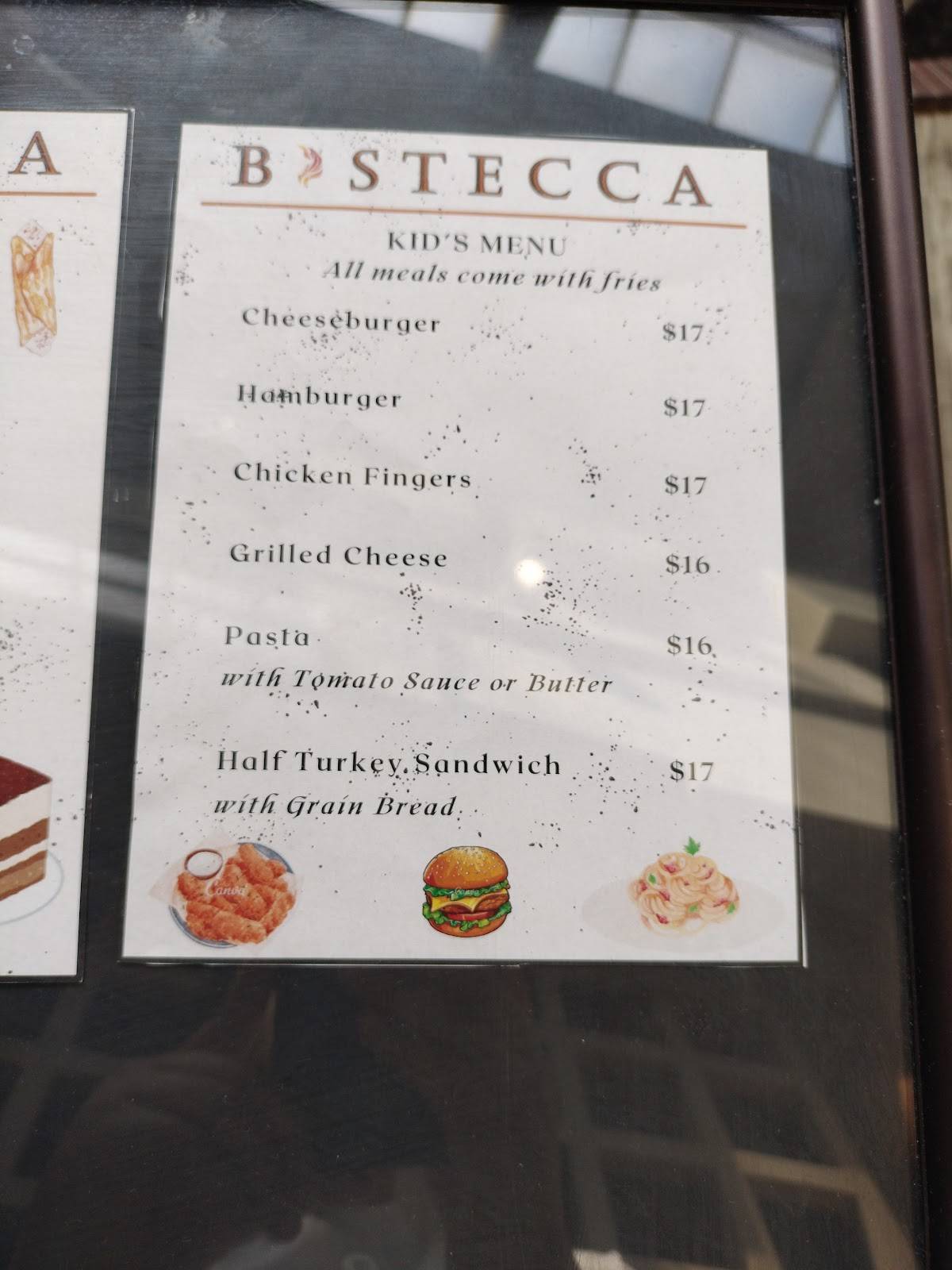Menu at Bistecca restaurant, Parsippany-Troy Hills, 909 Parsippany Blvd