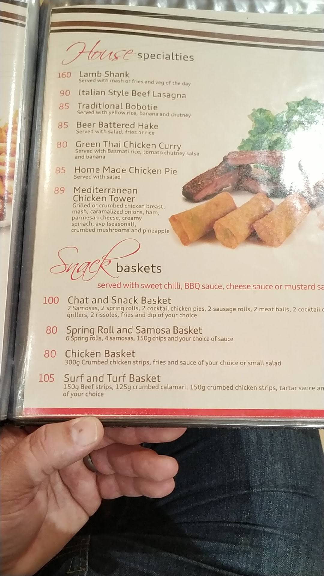 Menu at Cafe Traumerei, Bloemfontein, Shop 3-5