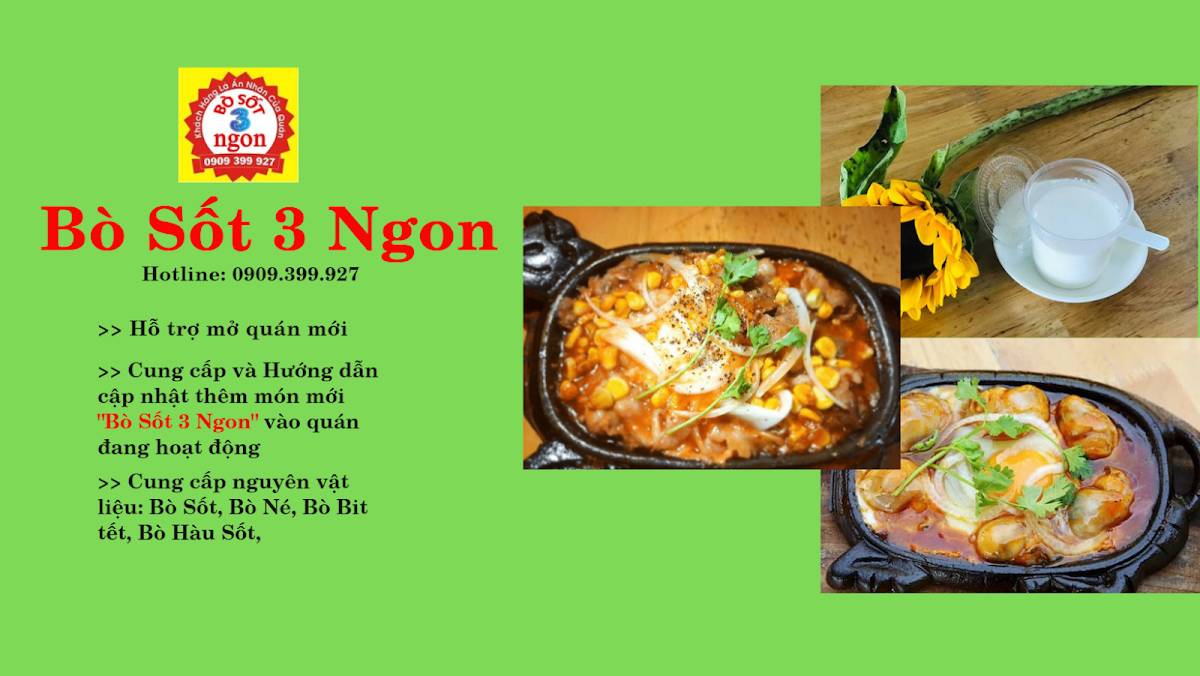 Menu at Bo sot 3 ngon restaurant, Thu Dau Mot