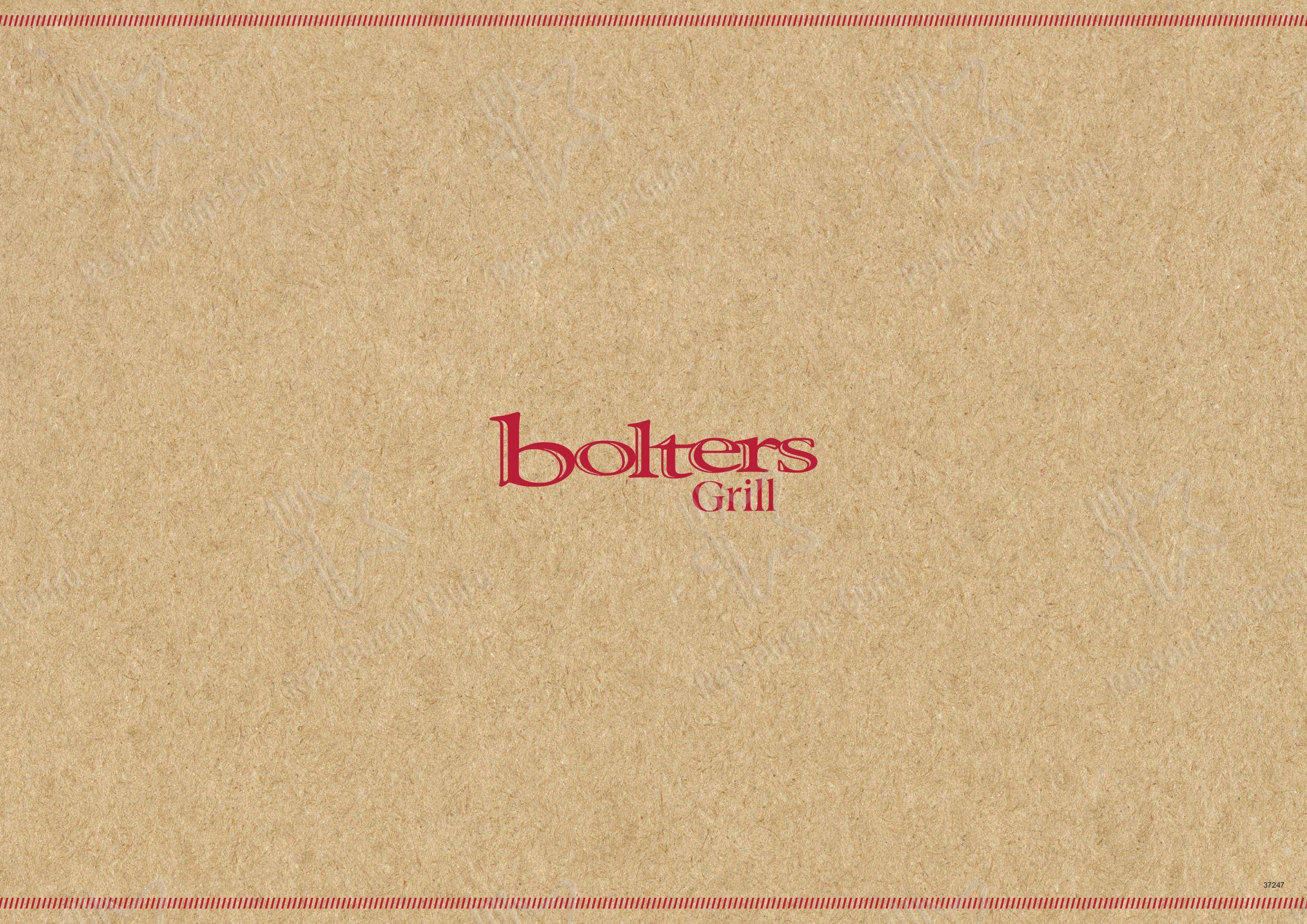 Menu at Bolters Grill restaurant, Prospect Vale