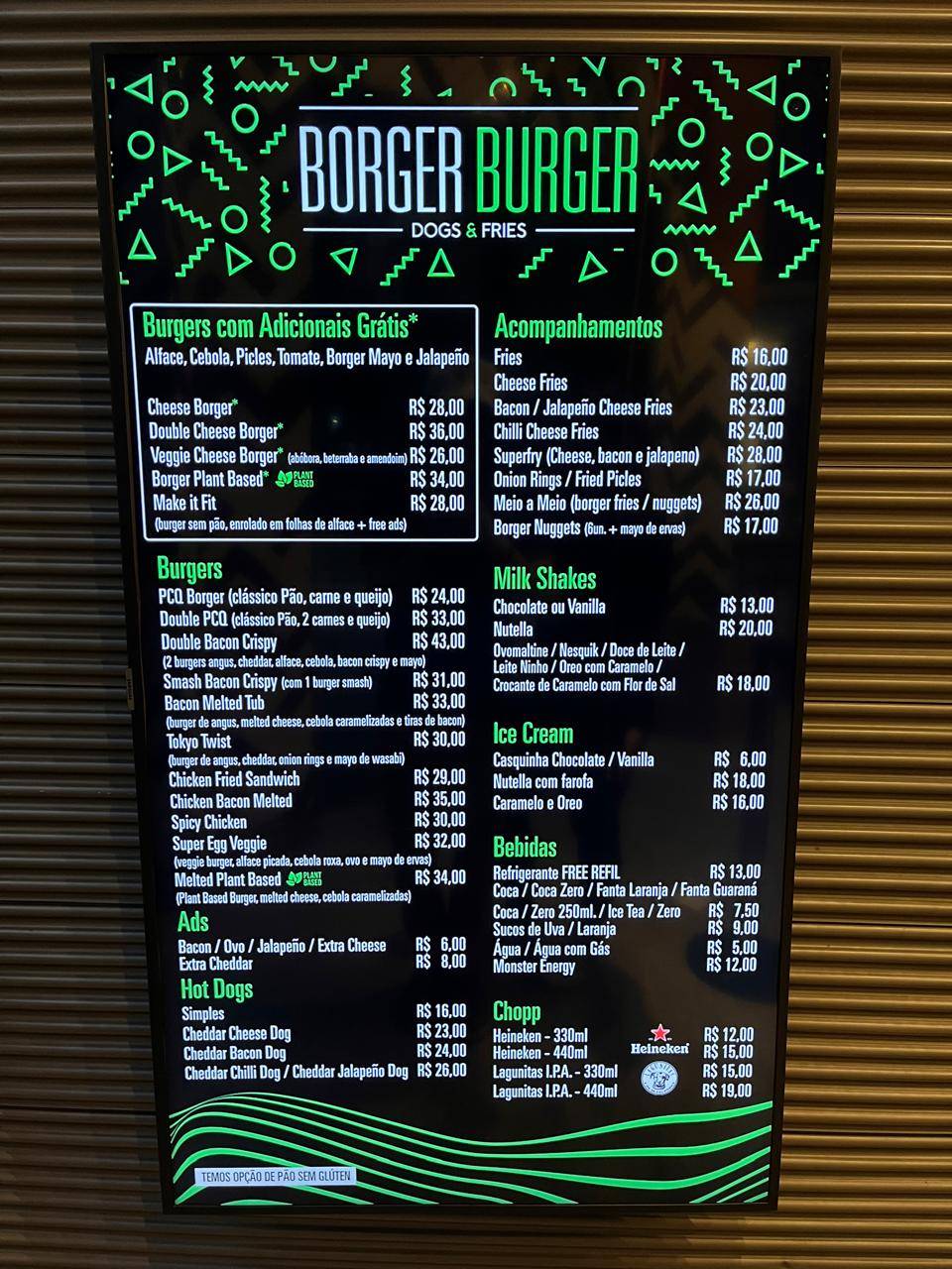 Menu em Borger Burger (Hamburgueria) restaurante, São Paulo, R. Dr ...