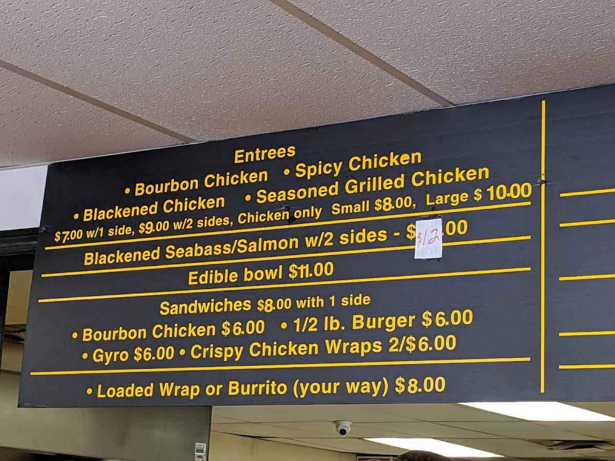 Menu at Bourbon Street Grill & Cafe, Dayton, Brown St