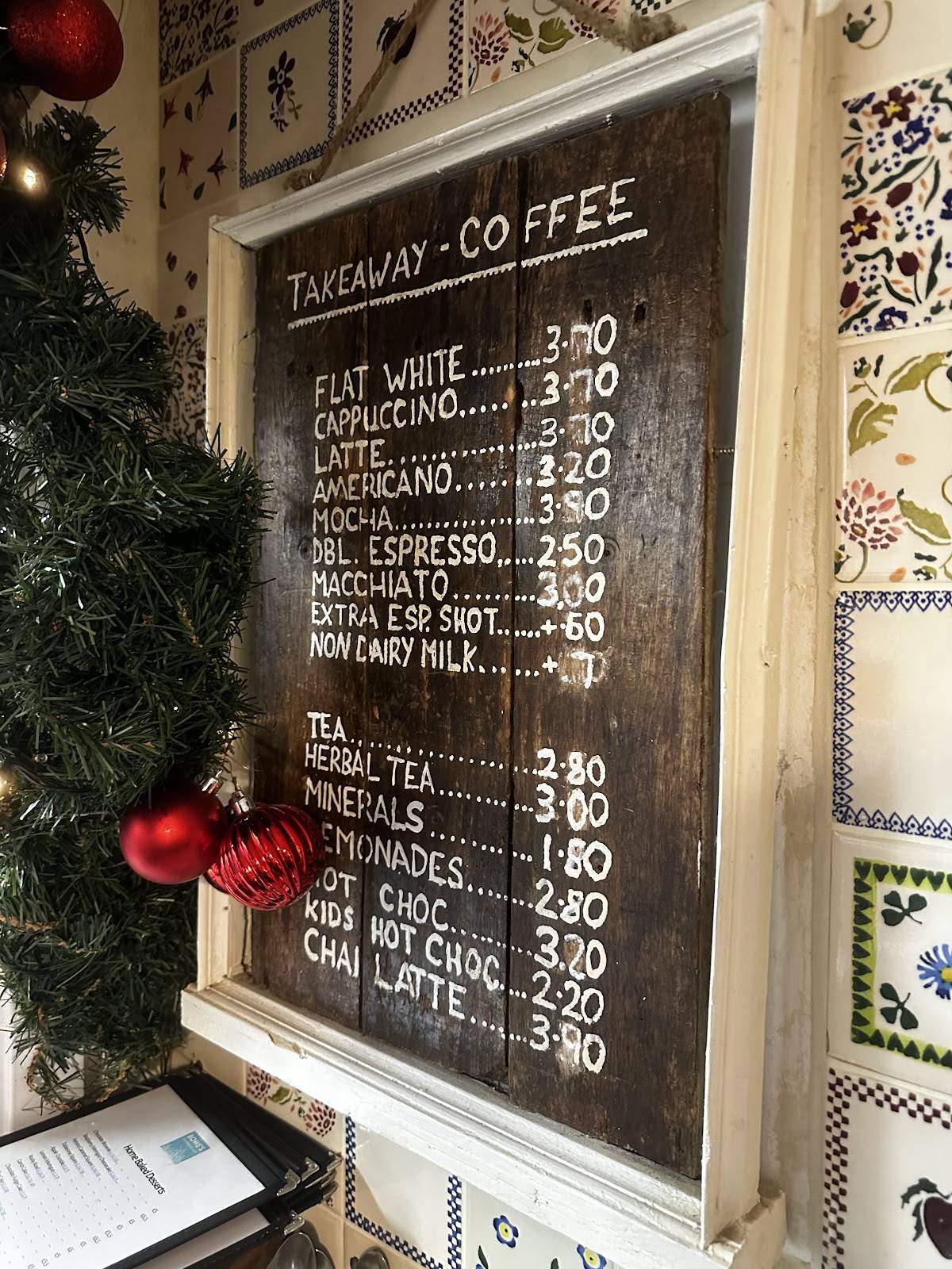 Menu at Bowe's Foodhall & Cafe, Durrow