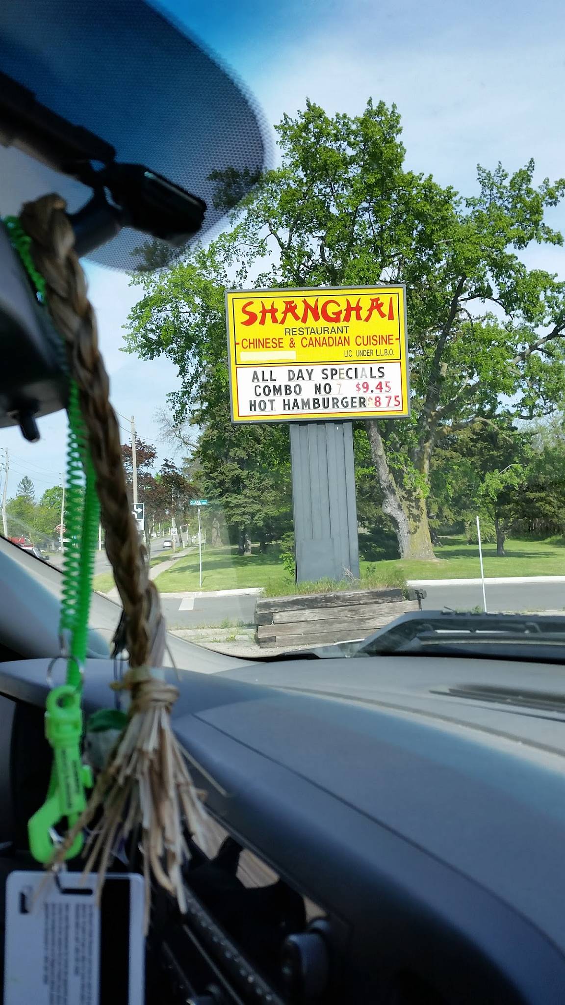 Menu at Shanghai Restaurant, Brantford