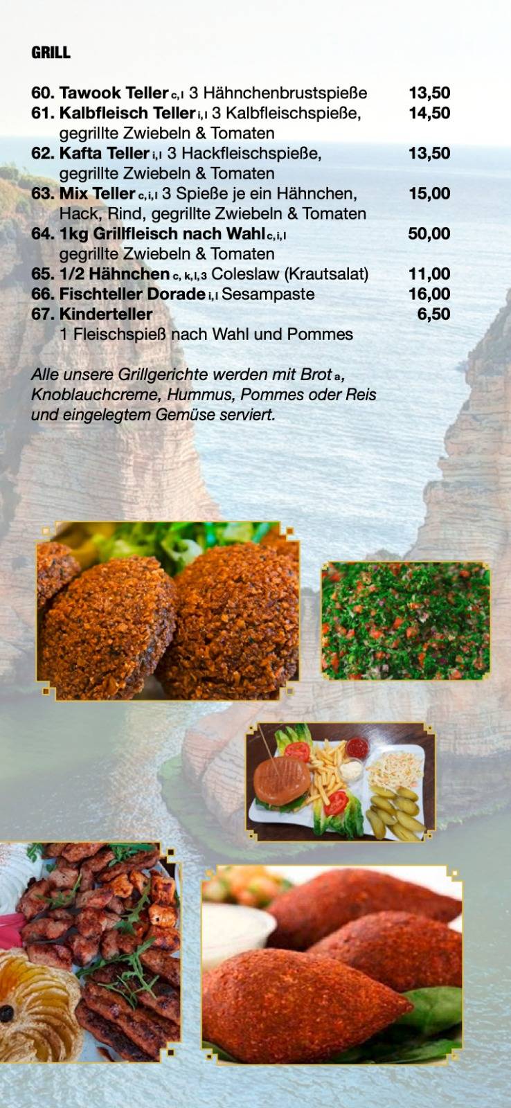Speisekarte von Fairuz Grillhaus Eat&Smoke restaurant, Bremen