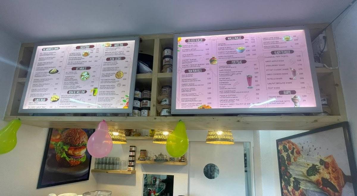 Menu at Brewbakes café, Shimla