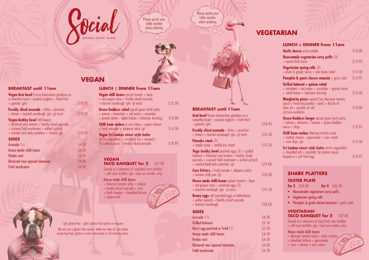 Menu at Bribie Island RSL Club, Bongaree