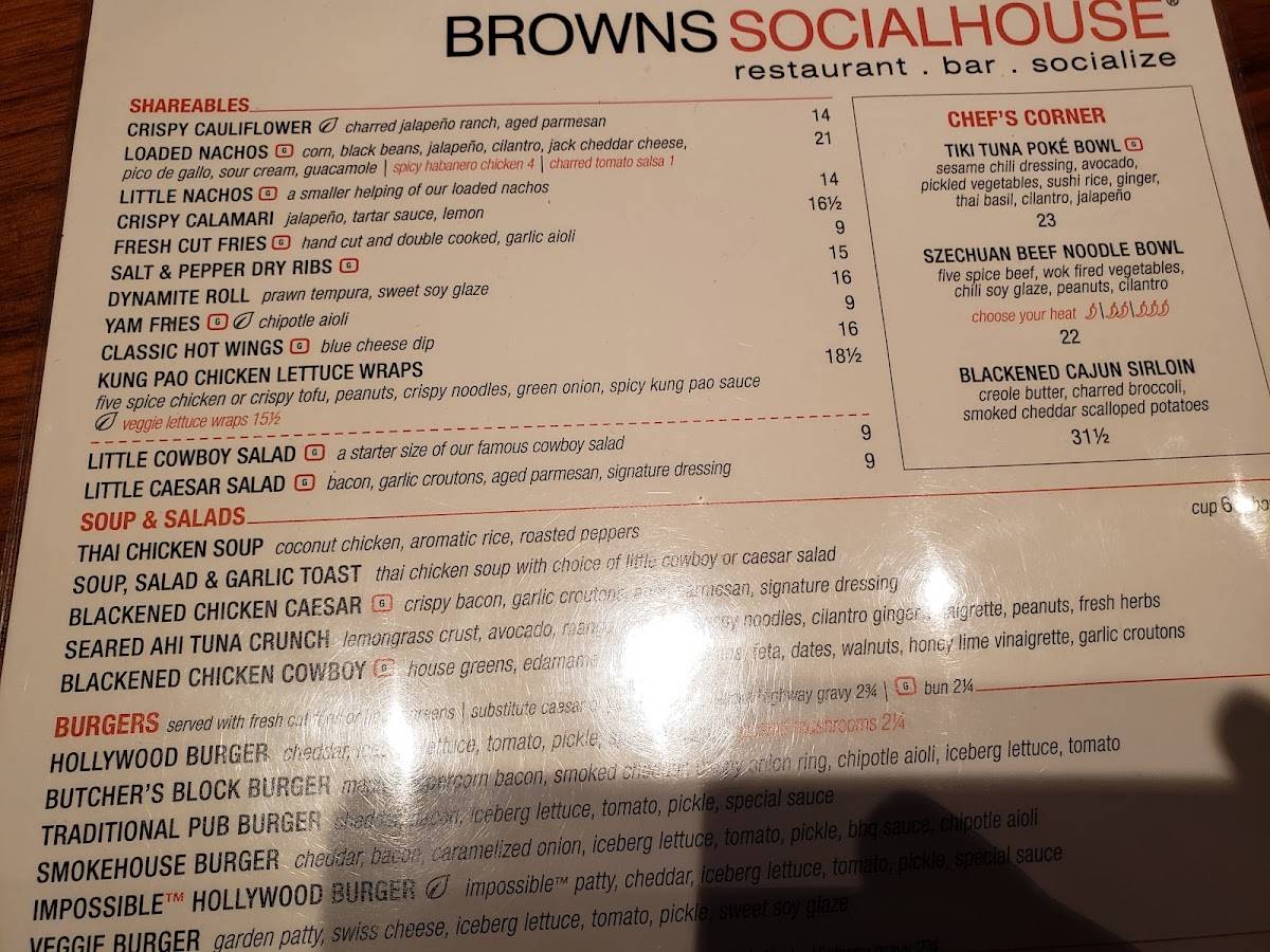 Menu at Browns Socialhouse Barrhaven, Ottawa, Greenbank Rd #1