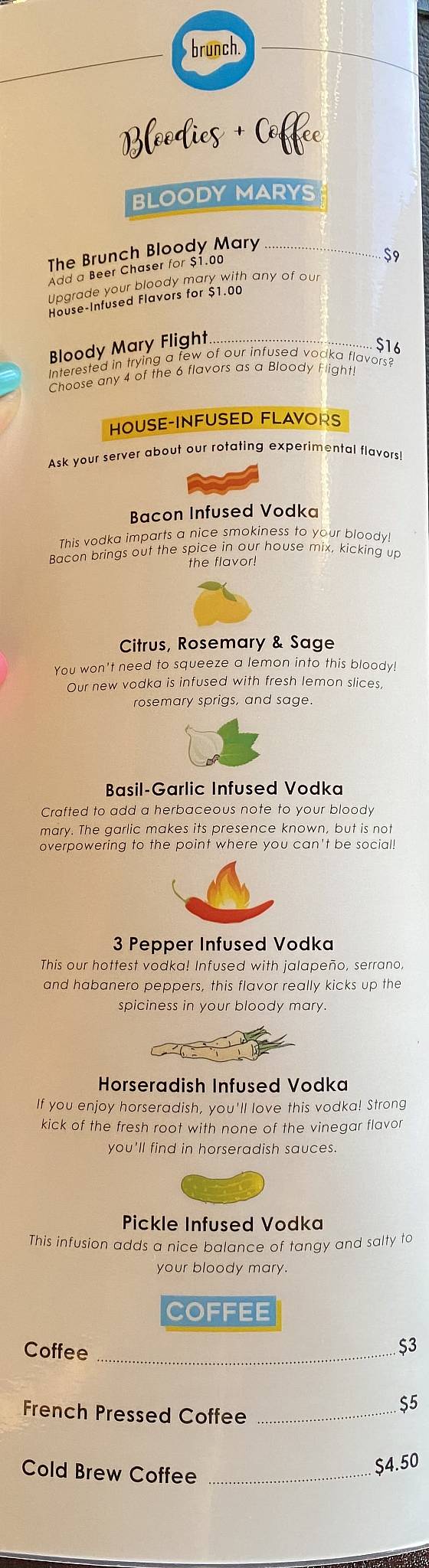 Menu at Brunch It Up restaurant, Brookfield