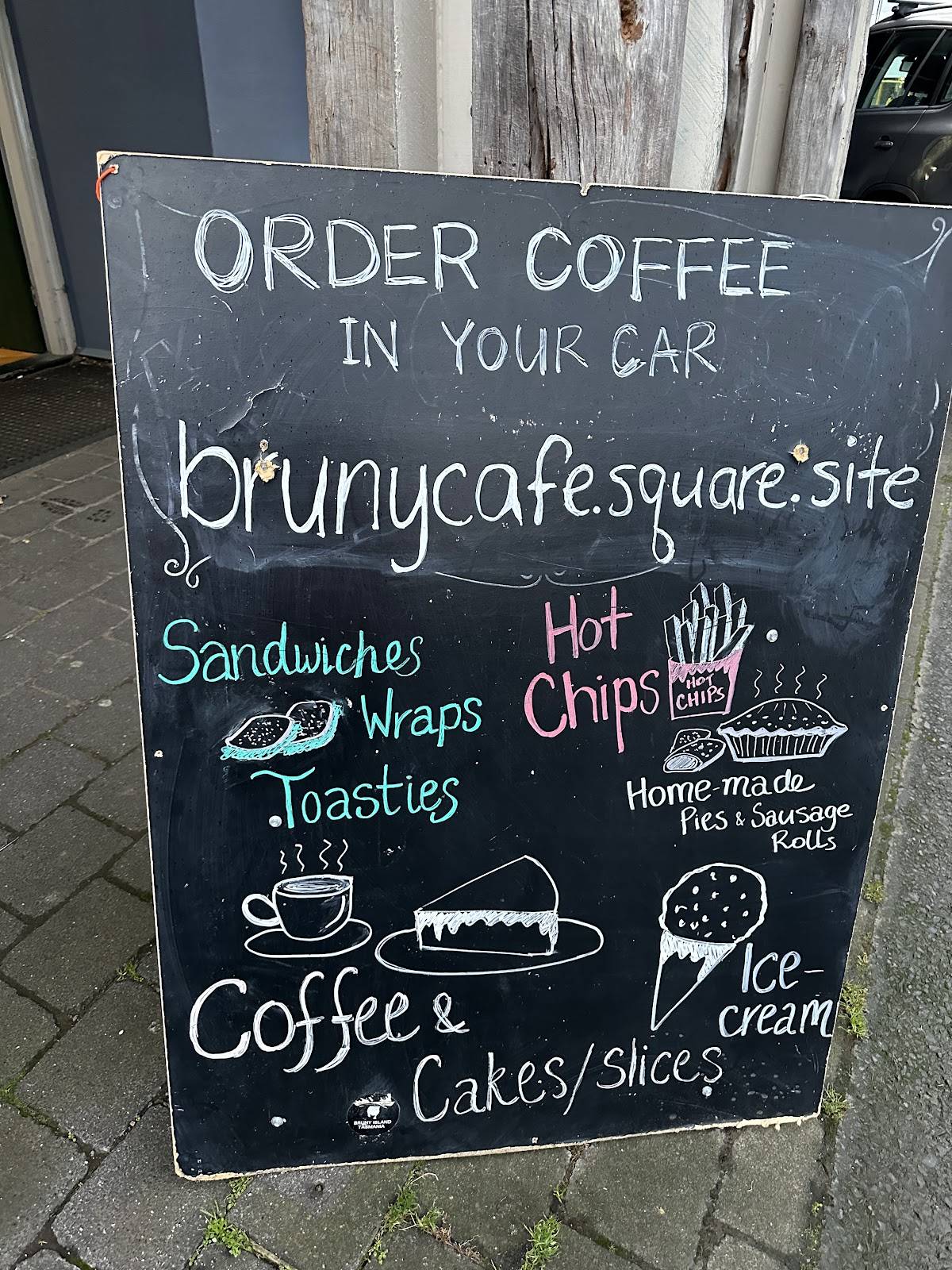 Carta de Bruny Island Gateway Cafe, Kettering, 79 Ferry Rd