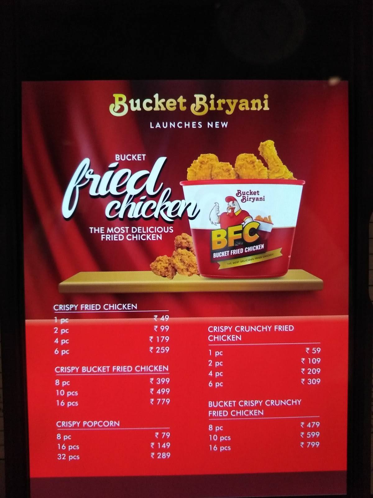 Menu at Bucket Biryani, Bengaluru, 15