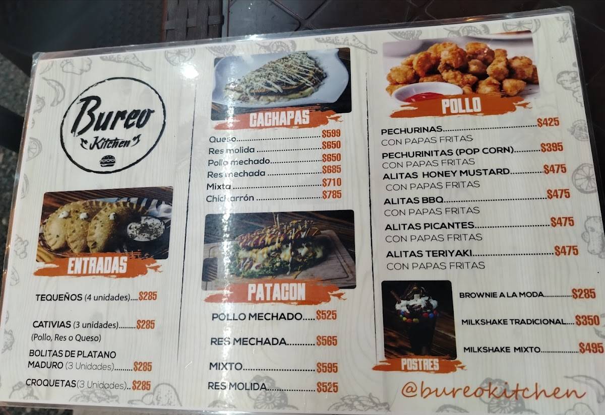 Carta del restaurante Bureo Food Park, Santo Domingo Este