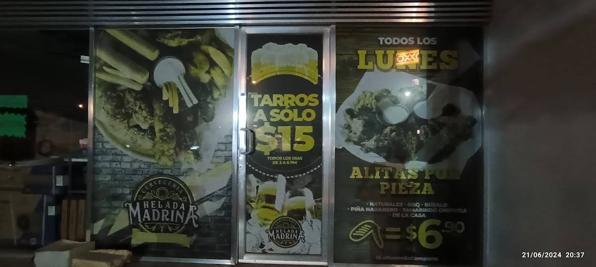 Carta del pub y bar CERVECERIA HELADA MADRINA, Merida