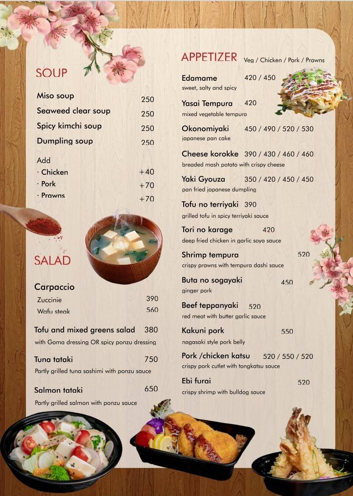 Menu at CHEF JAMES JAPANESE KITCHEN, Mumbai
