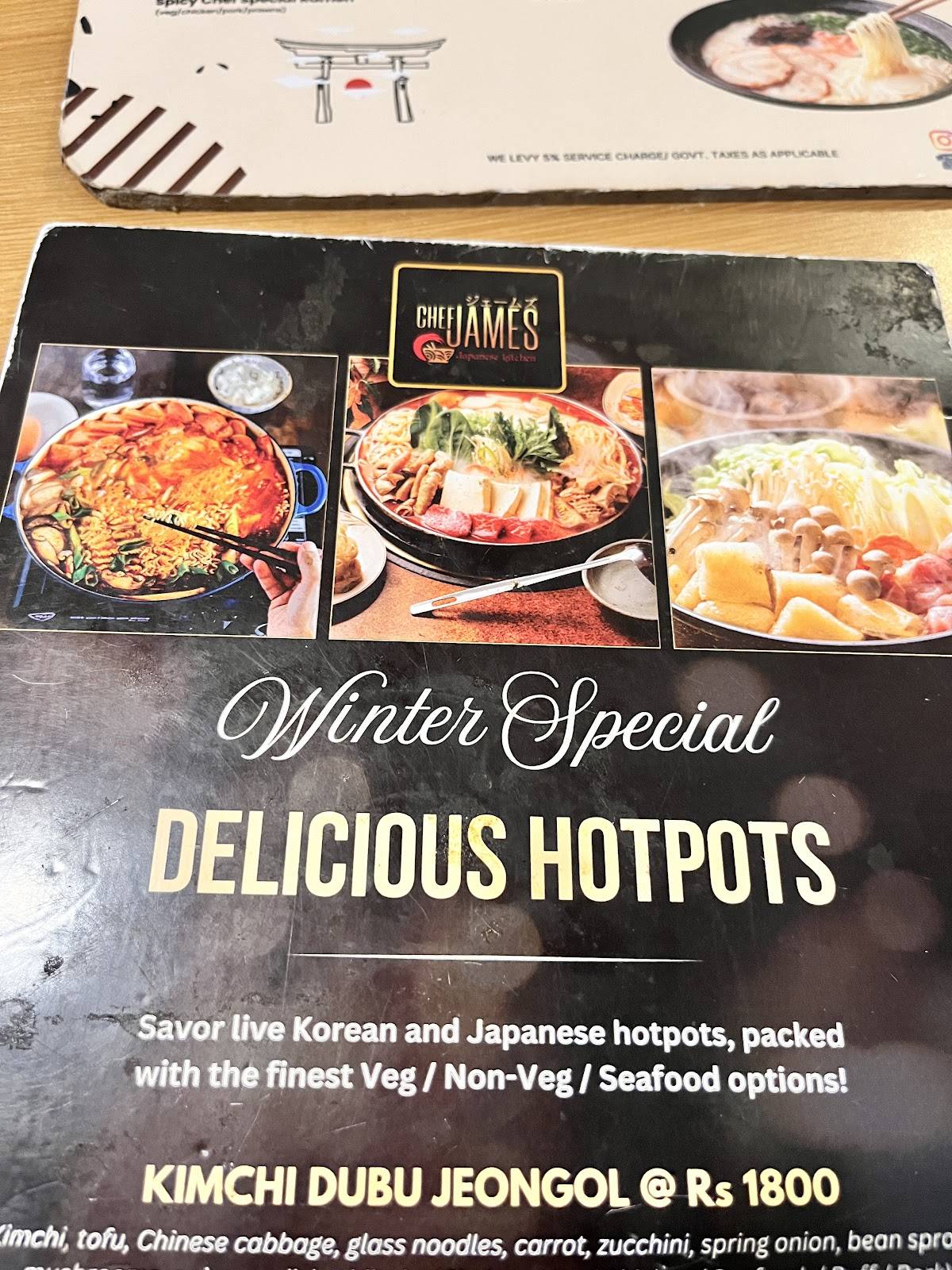 Menu at CHEF JAMES KITCHEN (ANDHERI), Mumbai