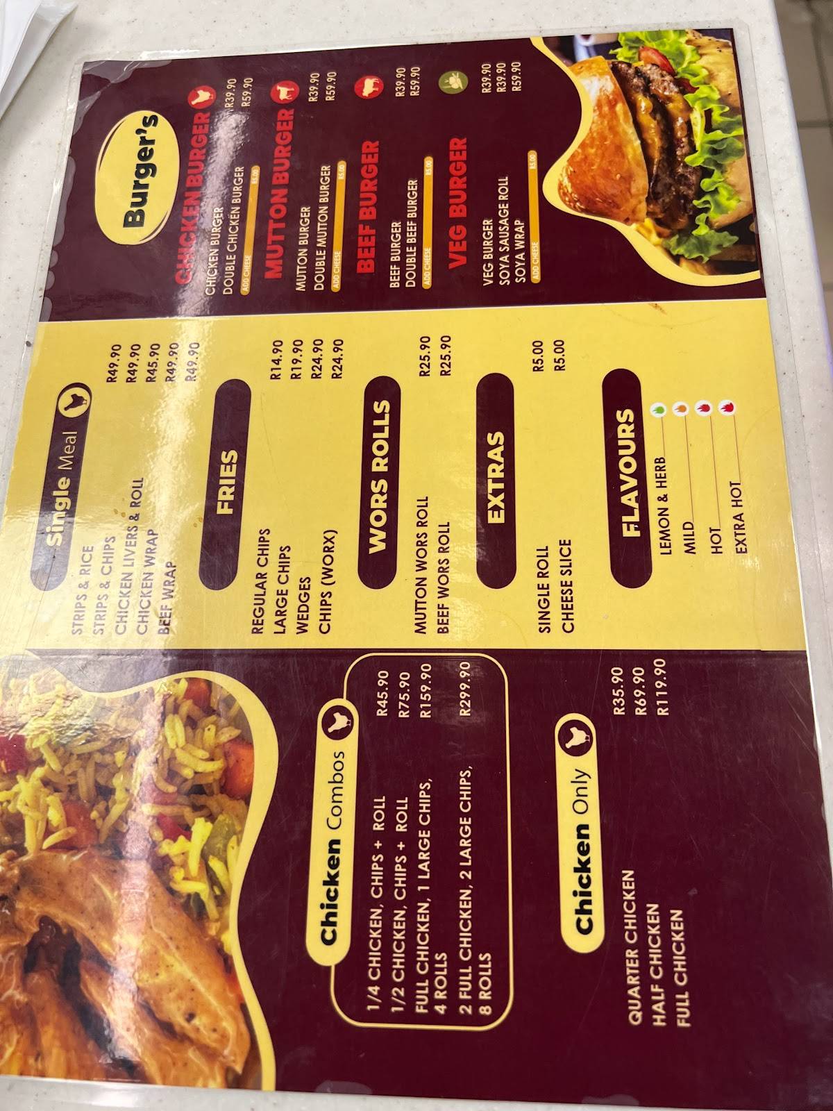 Menu at Café 365 Durban North restaurant, Durban North