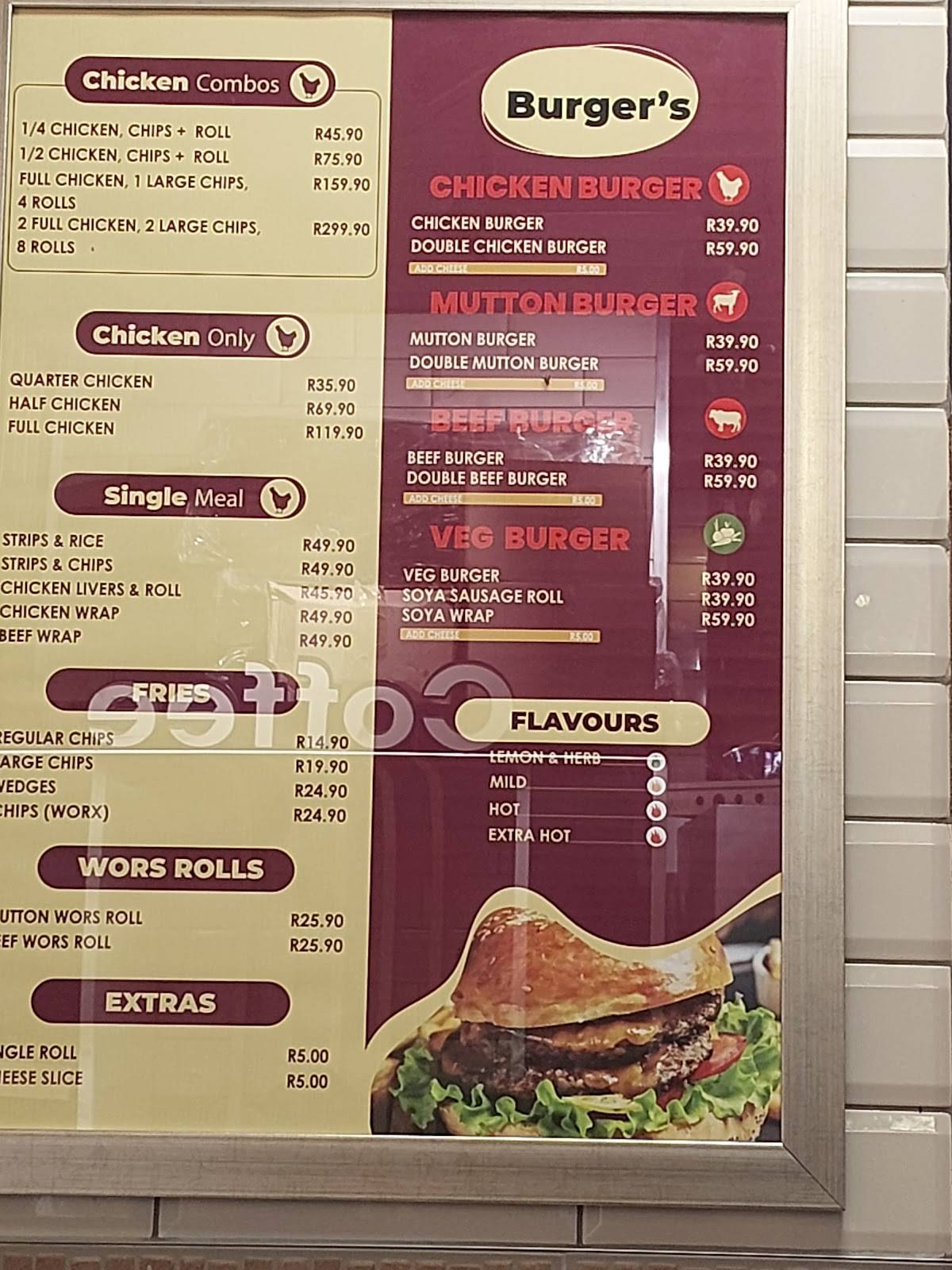 Menu at Café 365 Durban North restaurant, Durban North