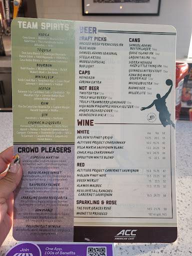 Menu at ACC American Café cafe, Morrisville, John Brantley Blvd