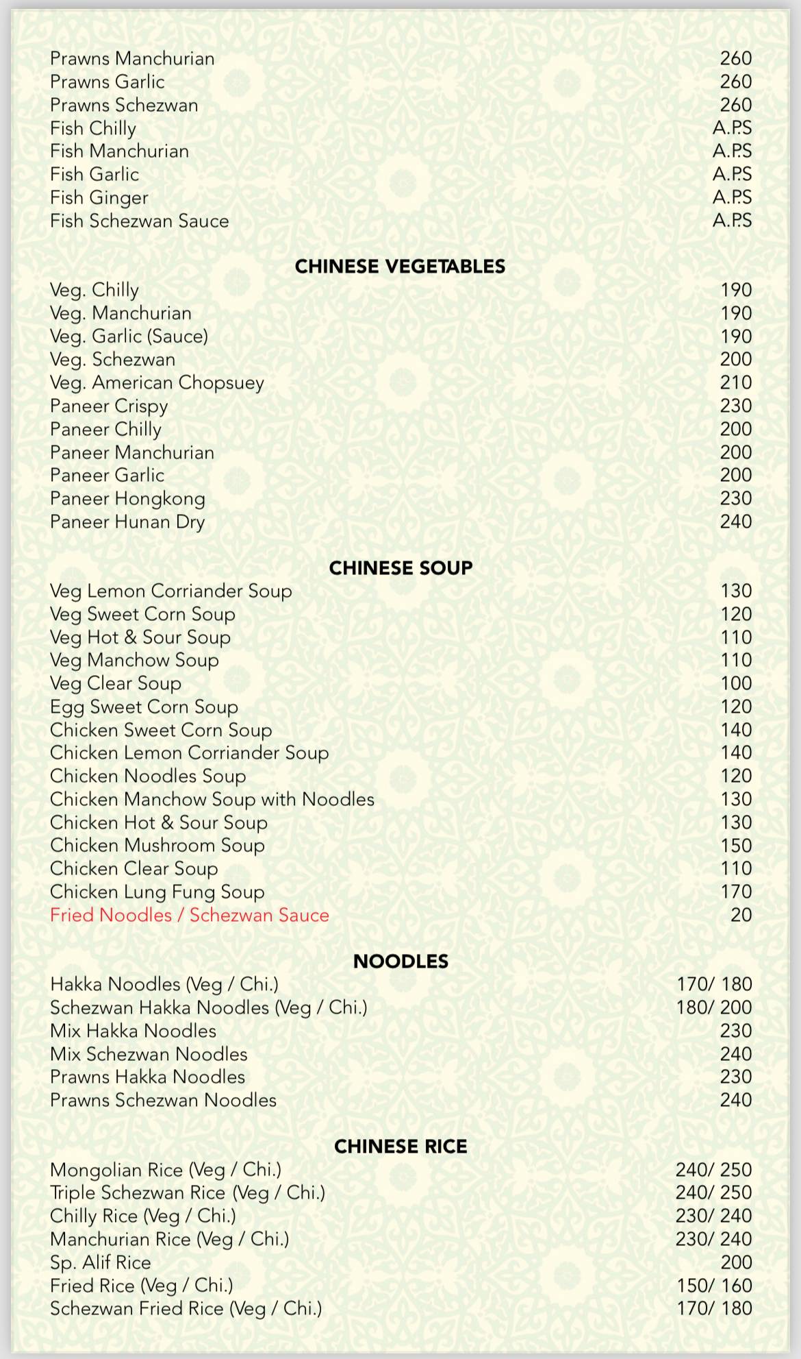 Menu at Cafe Alif - Best mughlai restaurant in jogeshwari, Mumbai, Shop ...