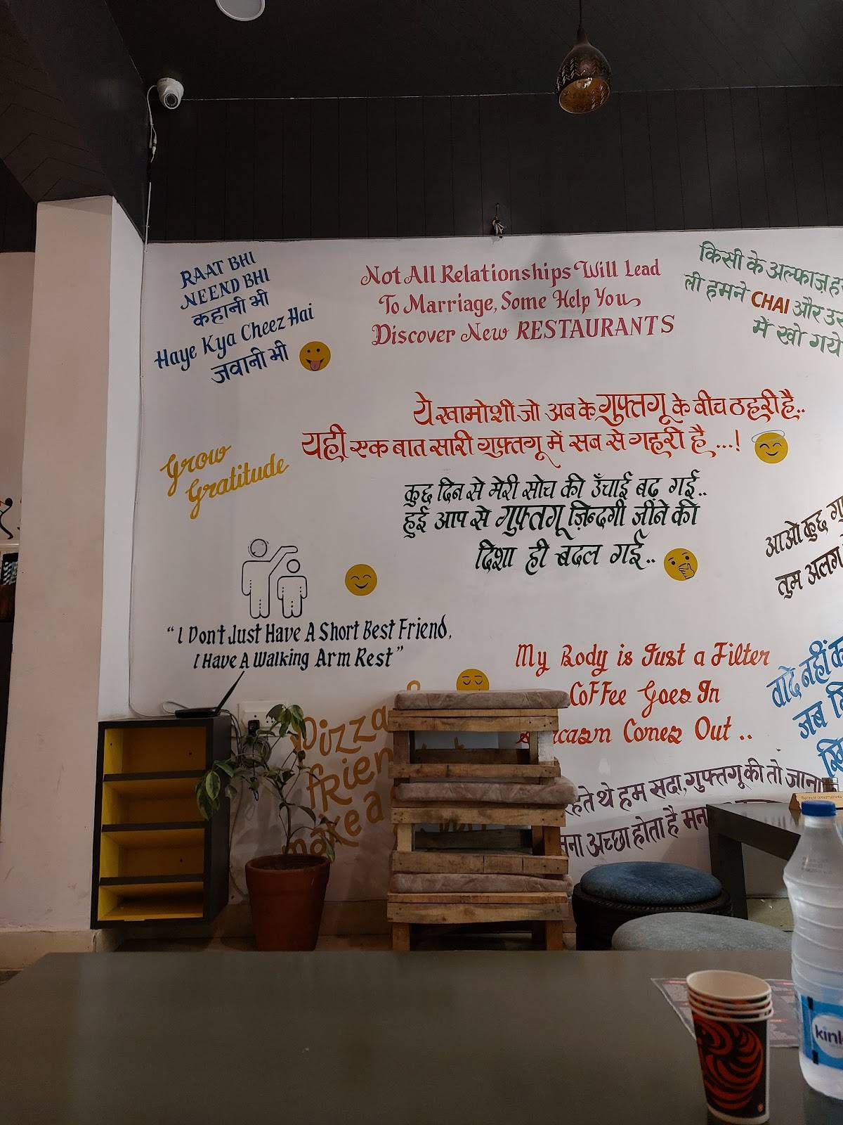 Menu at Cafe Guftagu, Meerut