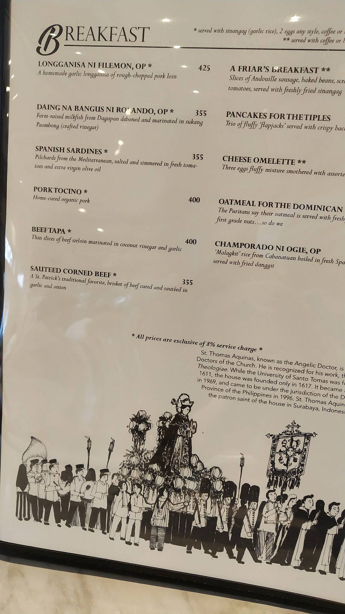 Menu at Café Inggo 1587 cafe, Quezon City