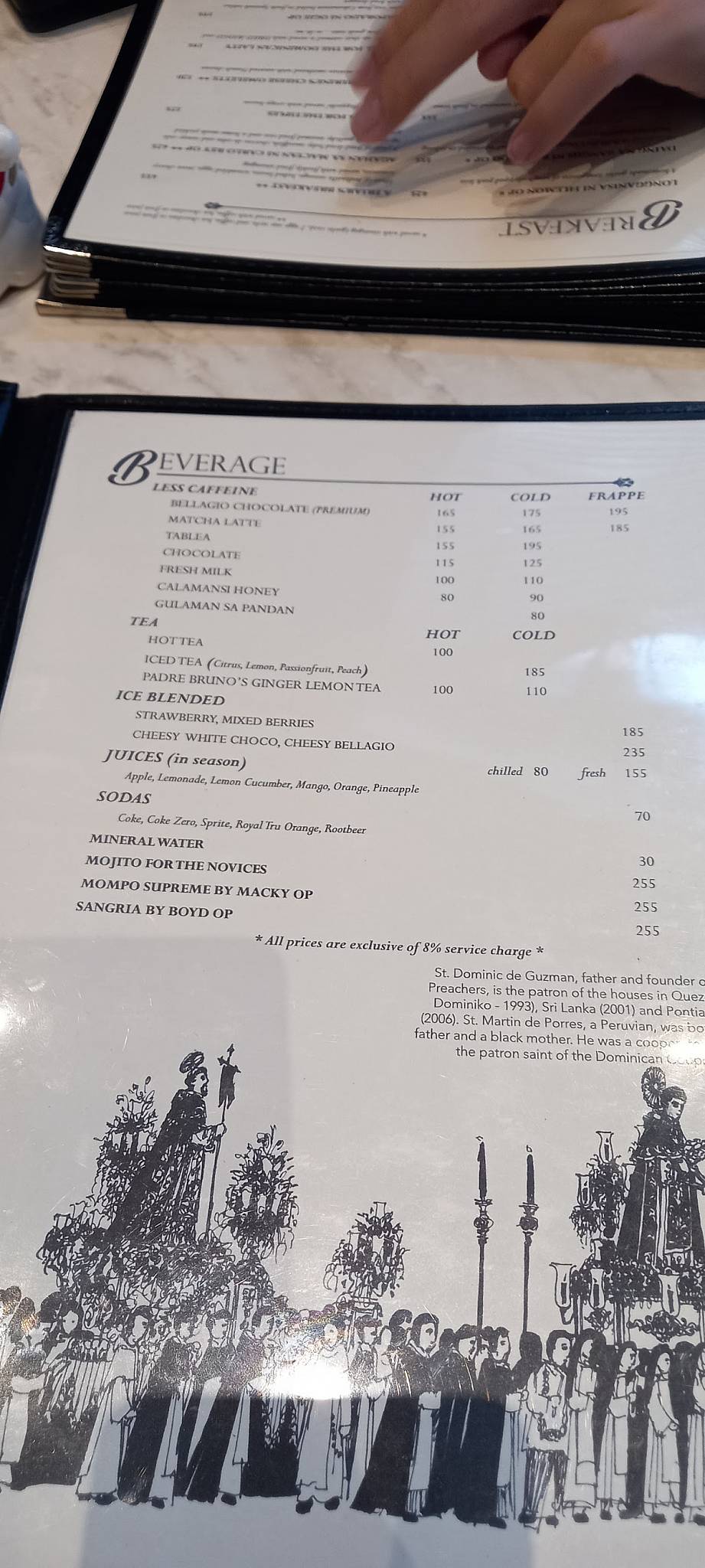 Menu at Café Inggo 1587 cafe, Quezon City