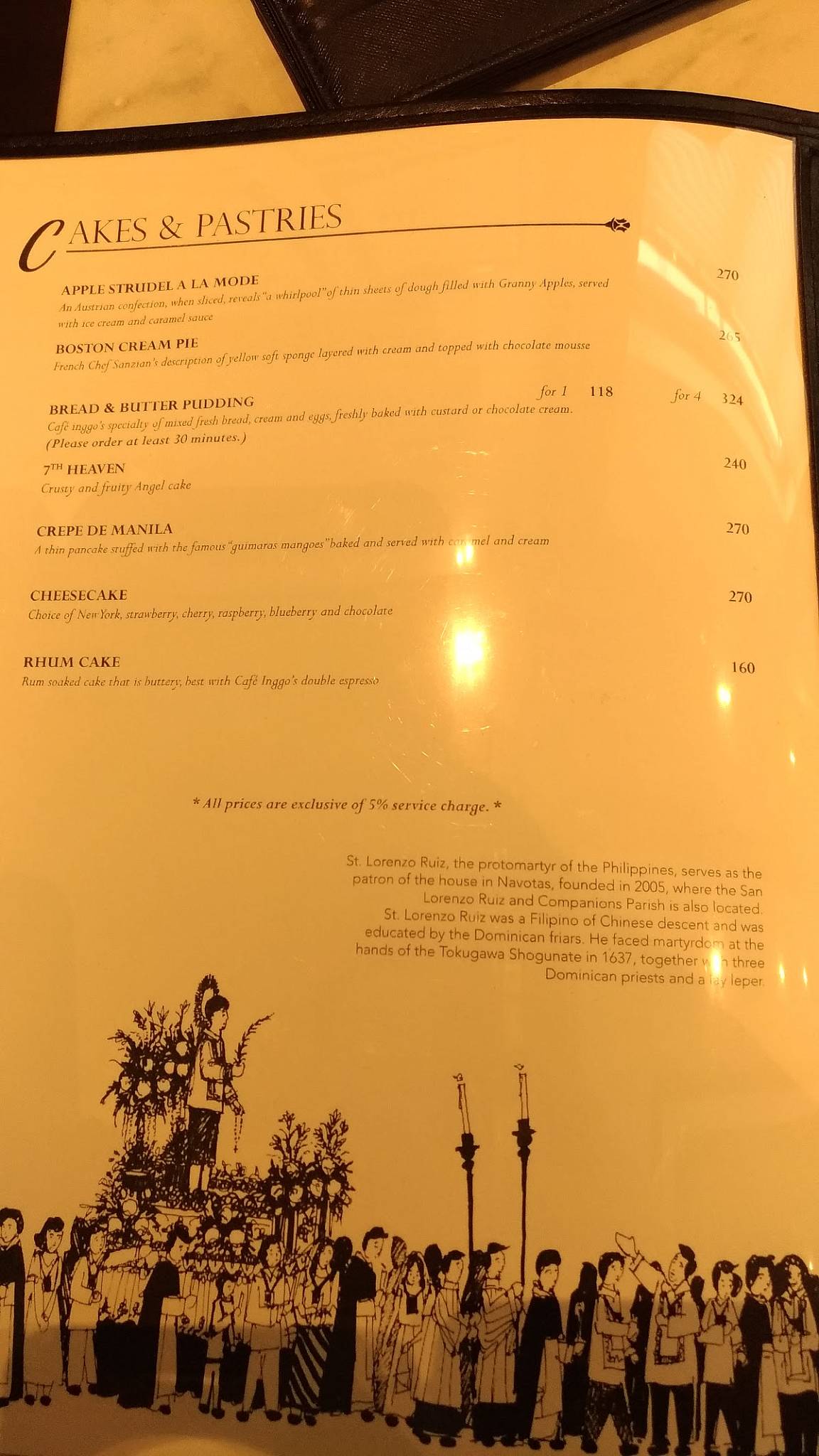 Menu at Café Inggo 1587 cafe, Quezon City