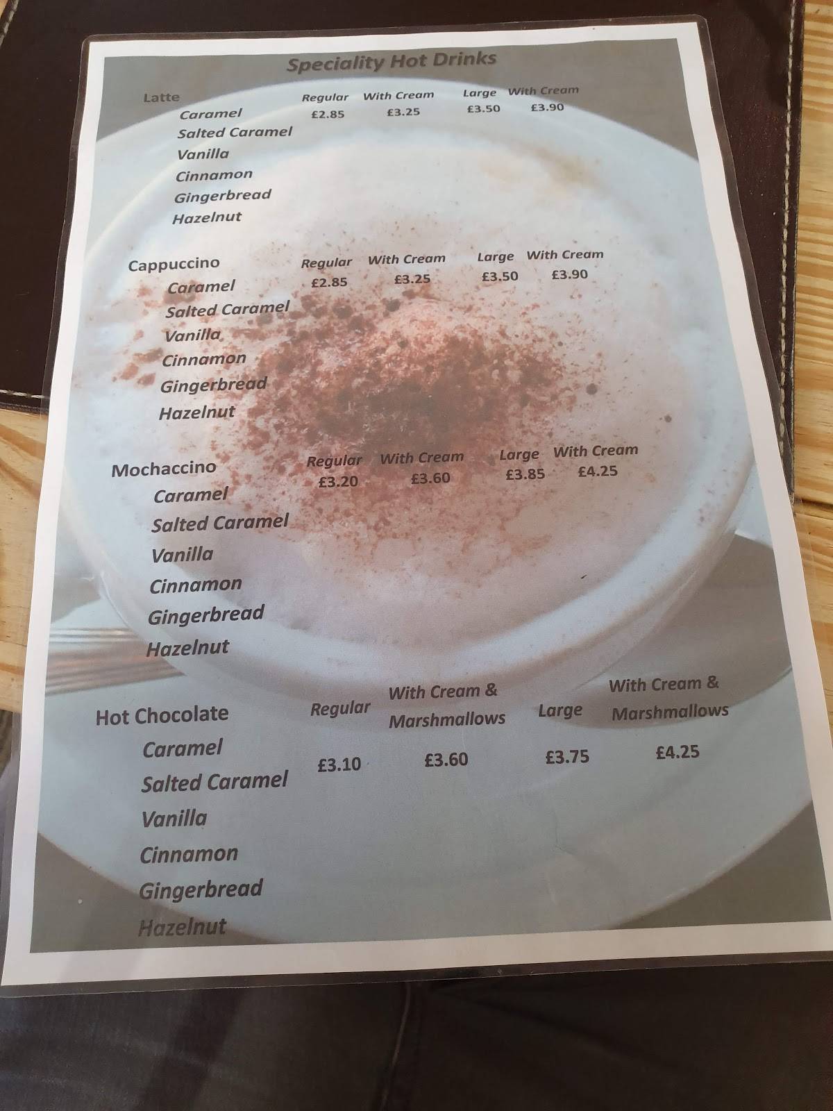 Menu at Chalfonts Tea Rooms cafe, Hingham