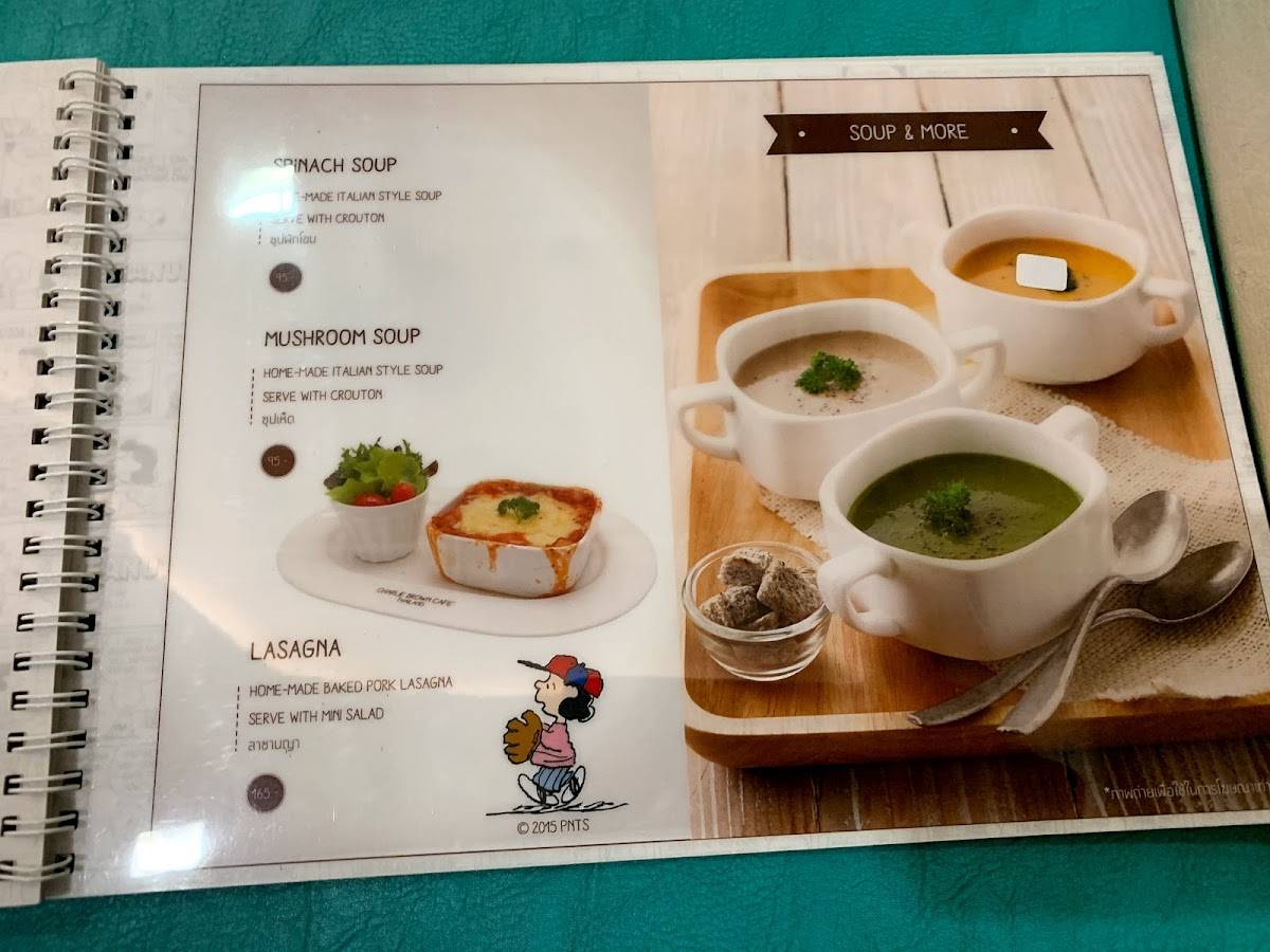 Menu at Charlie Brown Café cafe, Bangkok, ชั้น 7 MBK Rama I Rd