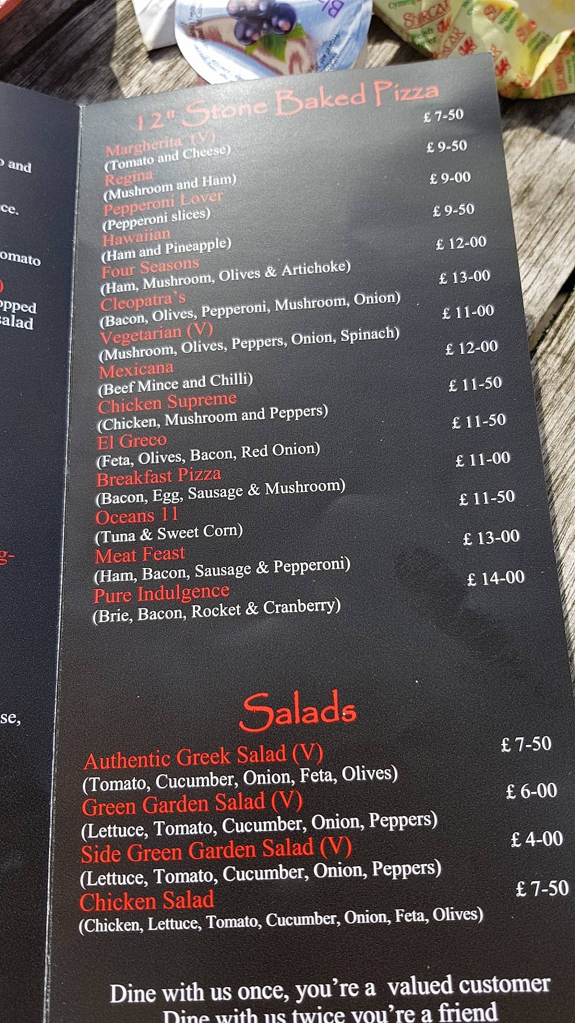 Menu at Cleopatra's Coffee Shop/Bistro cafe, Holt