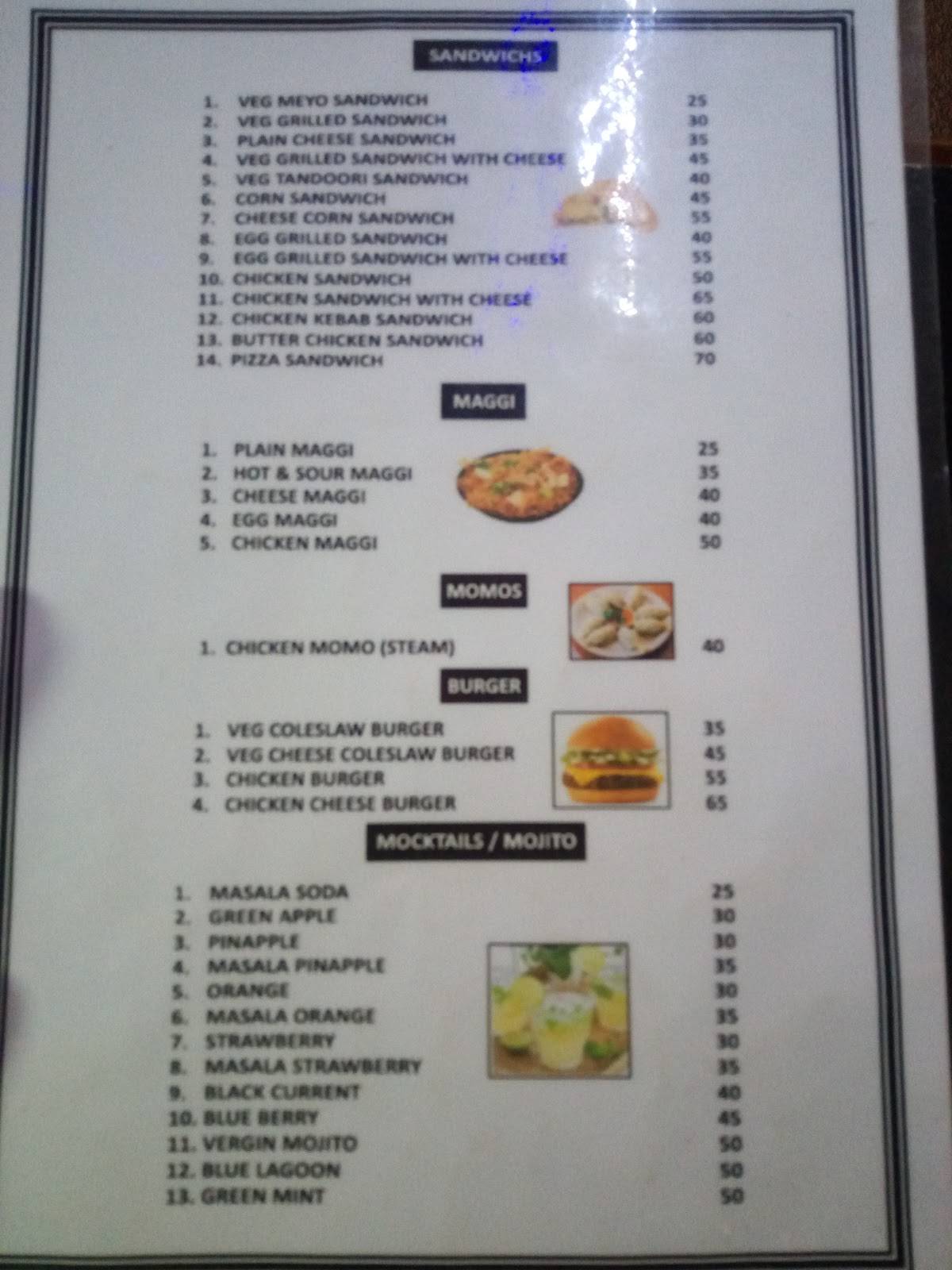 Menu at DMS FOOD CAFE, Kolkata, 2