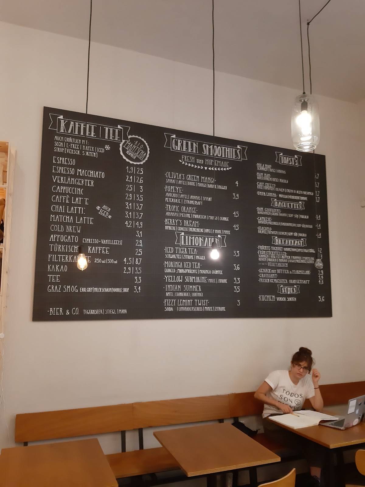 Speisekarte von Ducks Coffee Shop cafe, Graz