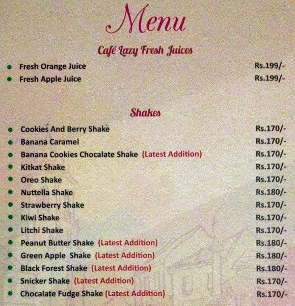 Menu at FLAPJACK FOOD & BEVERAGES, Jaipur