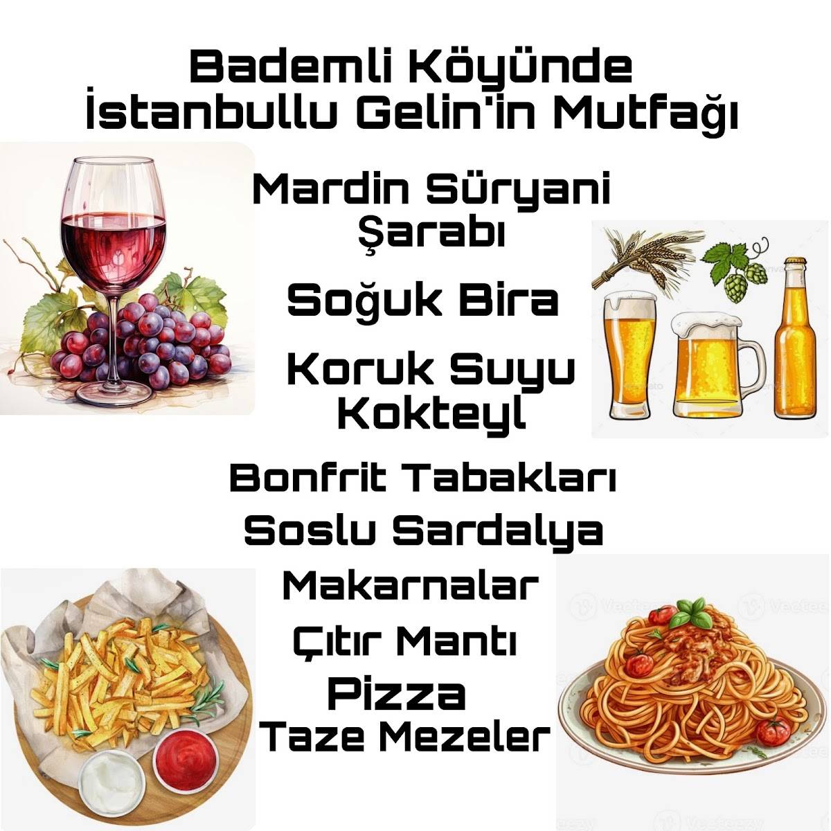 Menu at Gamzeli Mutfak, Turkey