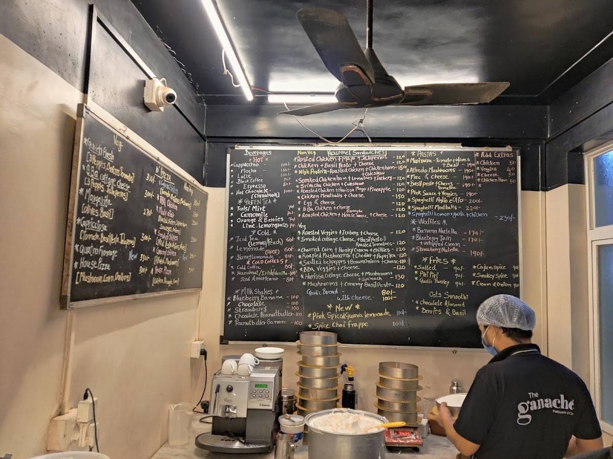 Menu at Ganache Patisserie & Cafe, Pune
