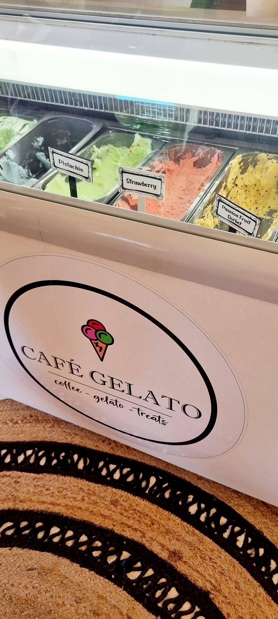 Menu at Cafe Gelato, Langebaan
