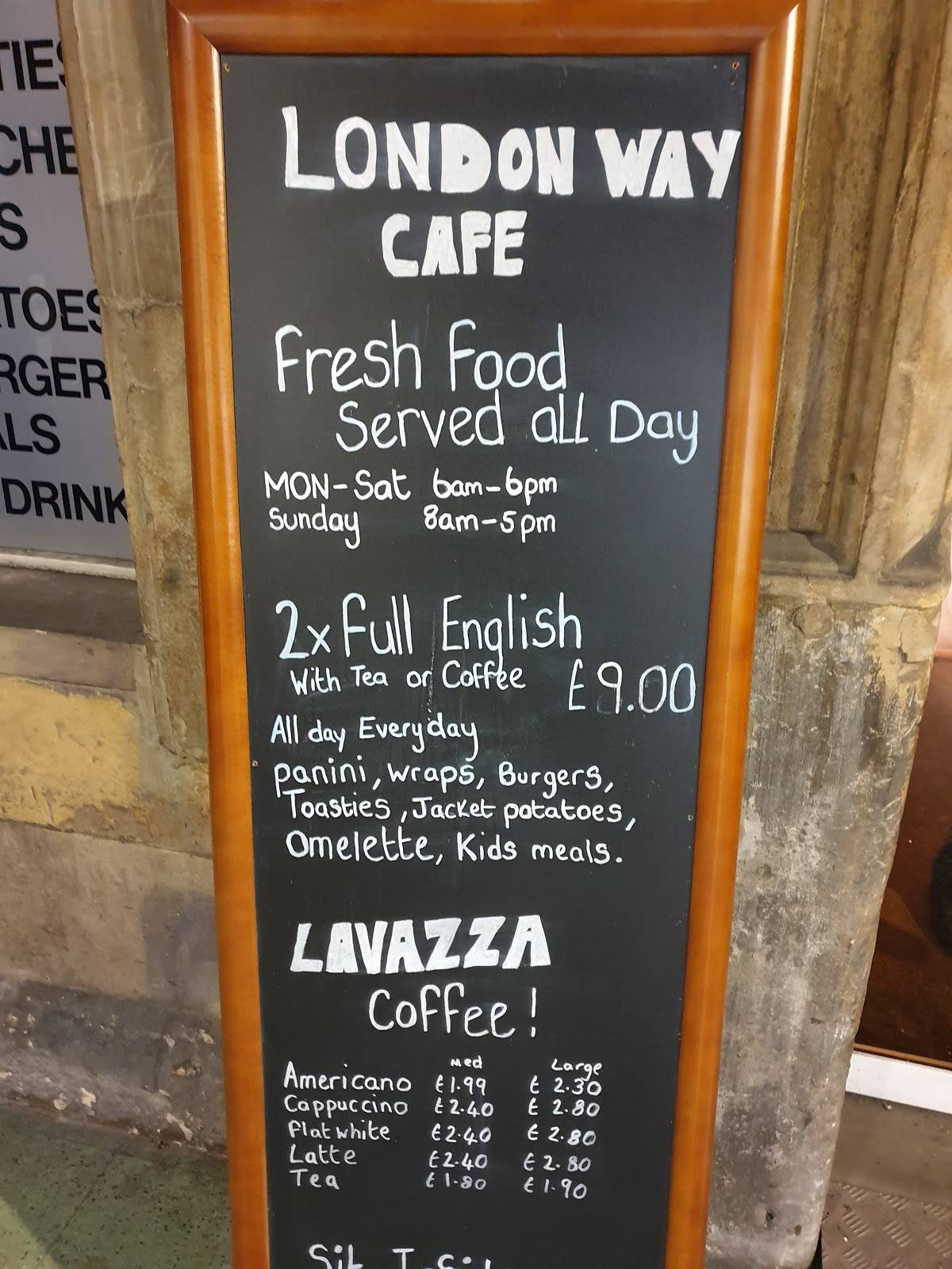 Menu at London Way Cafe, Hull