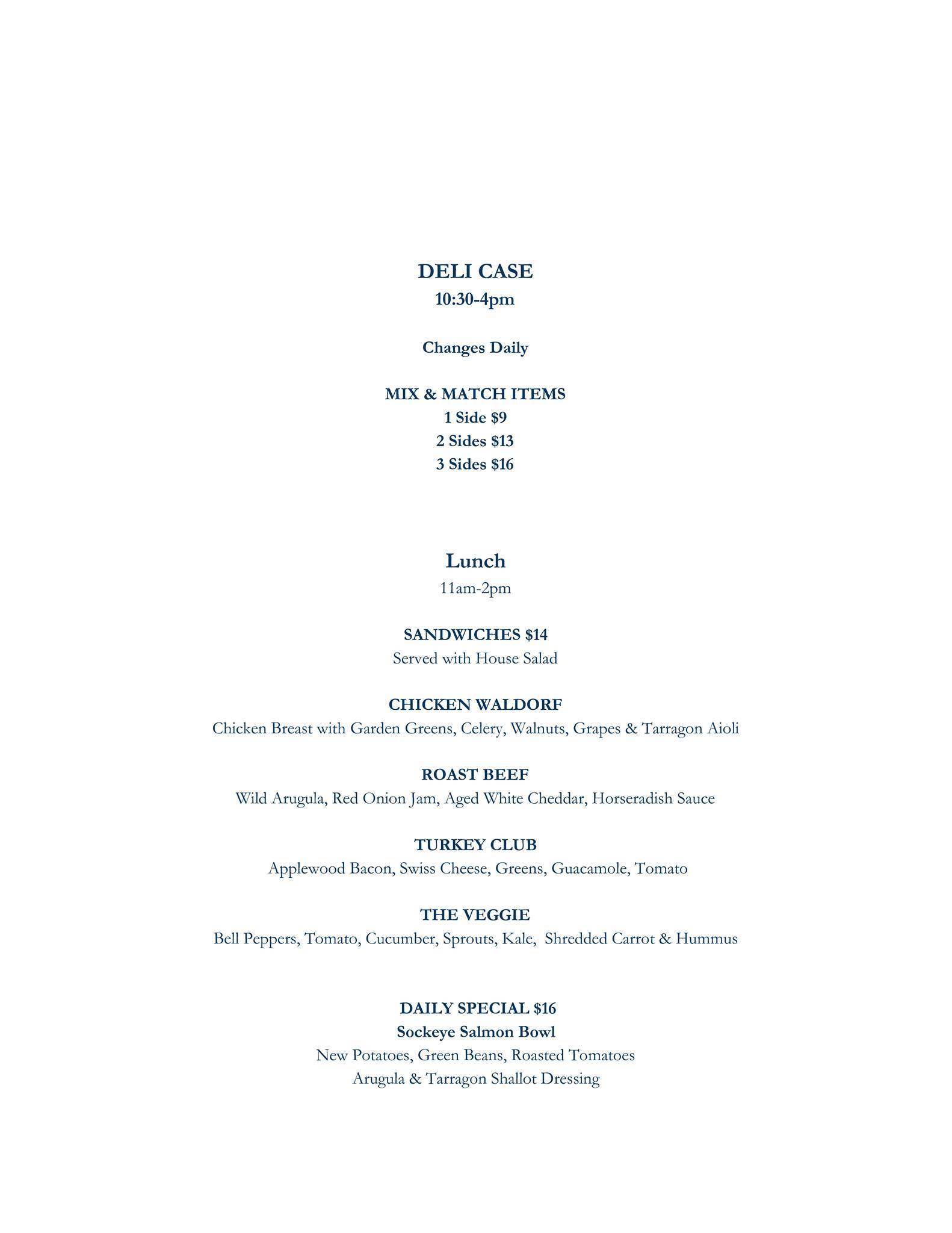 Menu at Ma Maison cafe, Chemainus