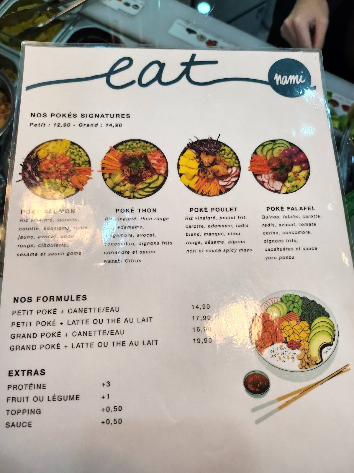 Menu at Maison Nami cafe, Châtillon