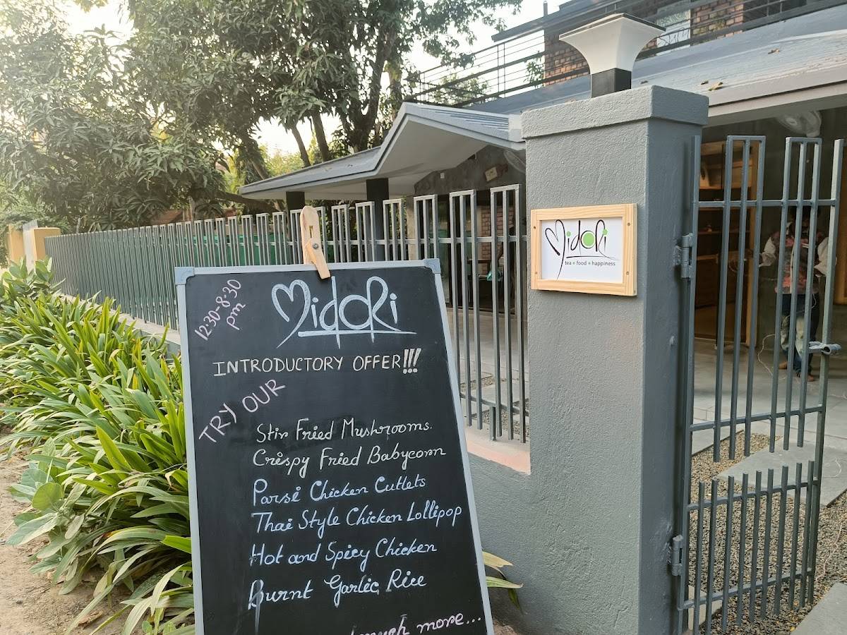 Menu at Cafe Midori, Santiniketan