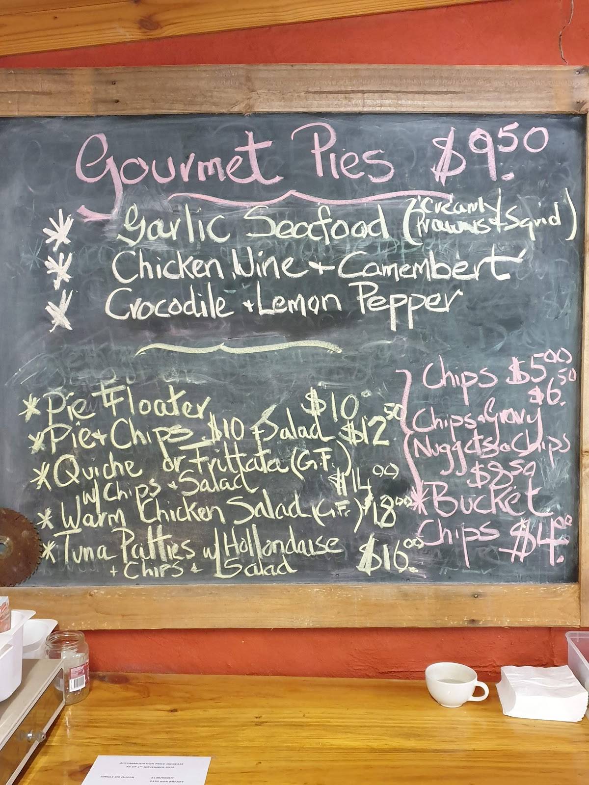 Menu at Old Bakery Stone Hut, Stone Hut