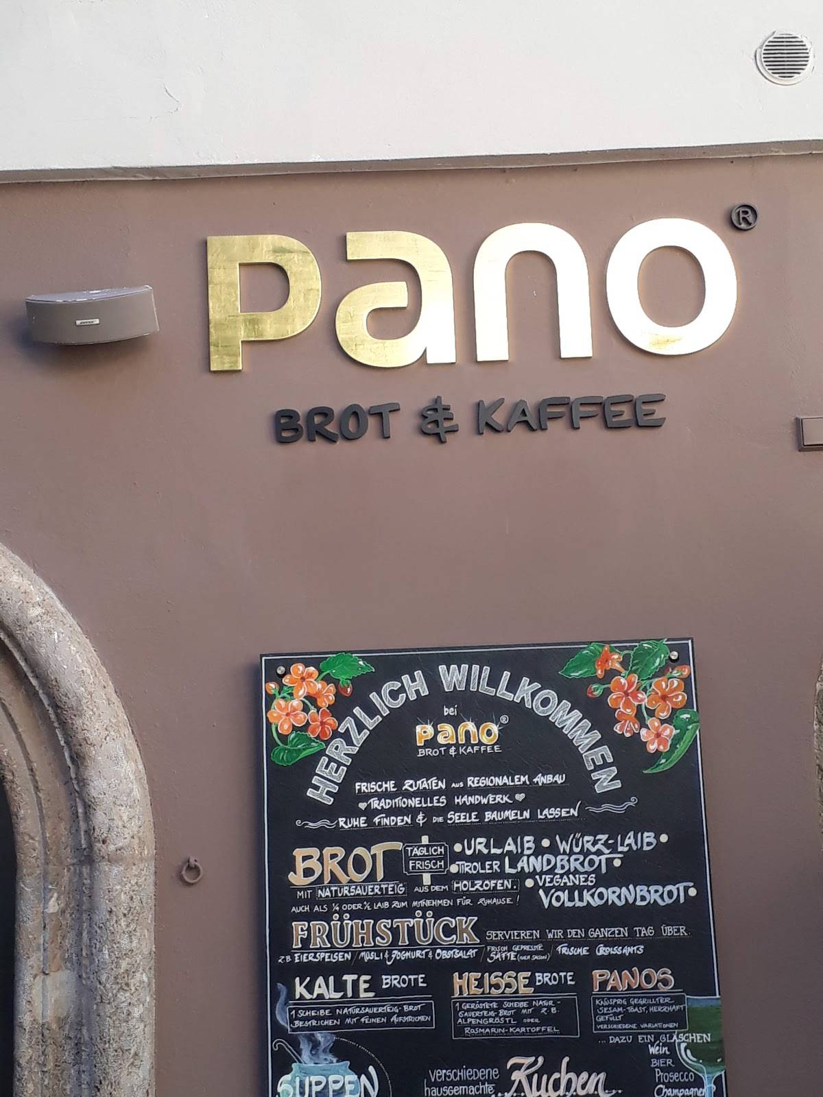Speisekarte von Pano Brot & Kaffee Kitzbühel cafe, Kitzbuhel